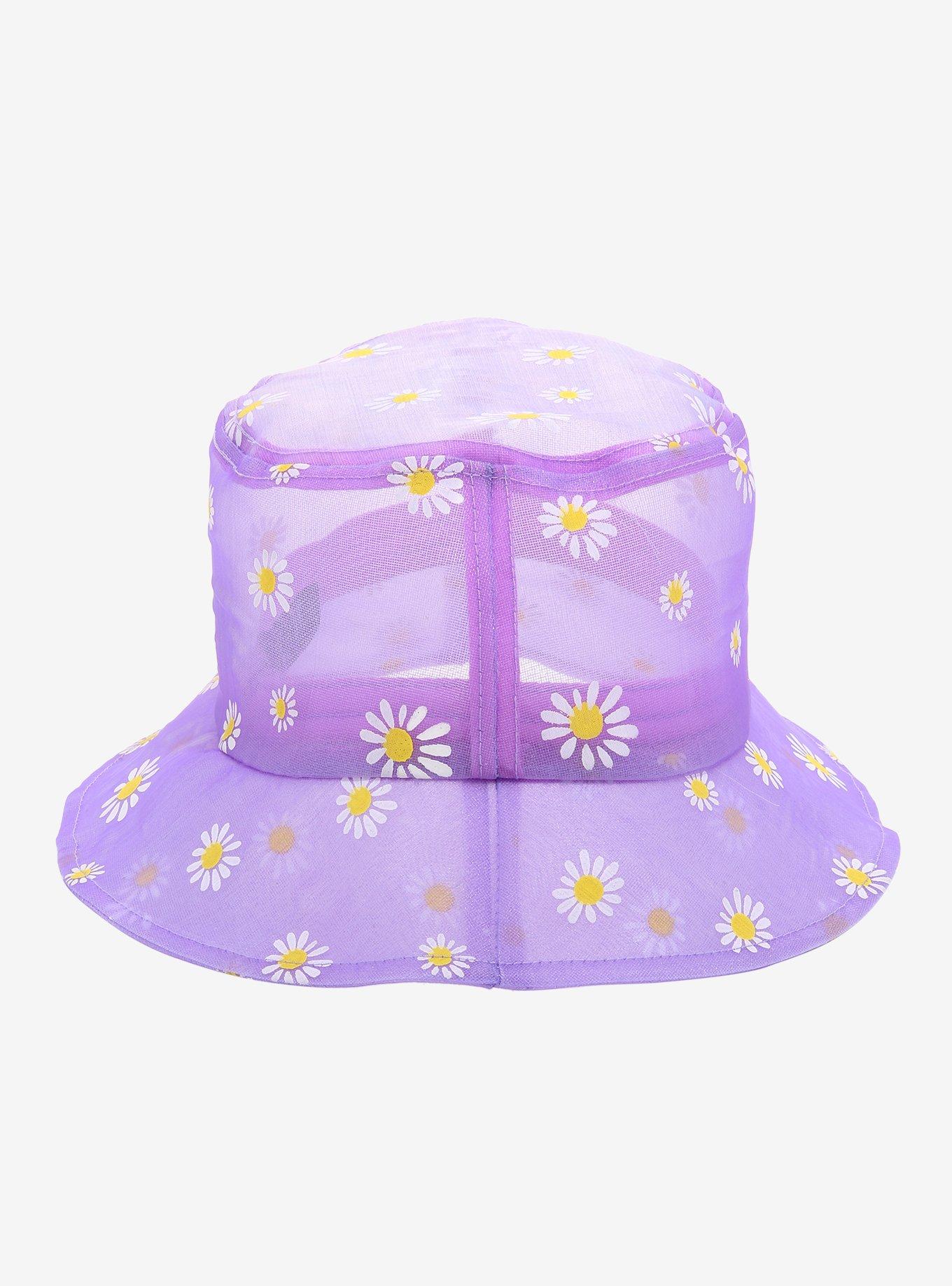 Daisies Purple Sheer Bucket Hat | Hot Topic