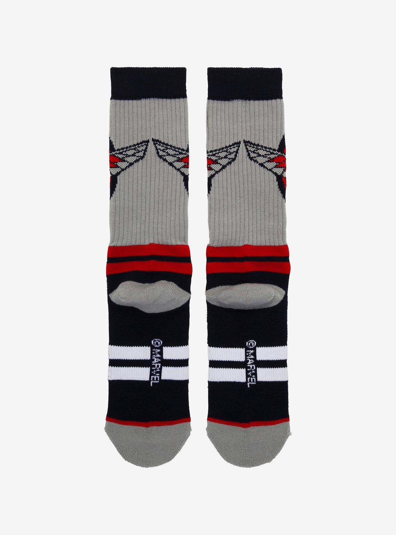 Marvel The Falcon And The Winter Solider Shield Color-Block Crew Socks ...