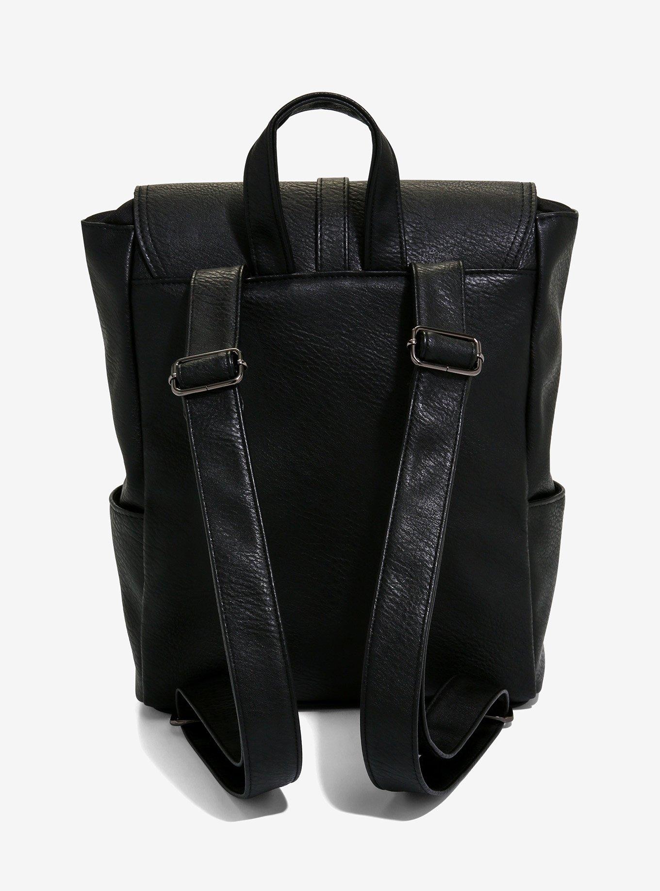 Black Grommet O-Ring Chain Mini Backpack | Hot Topic