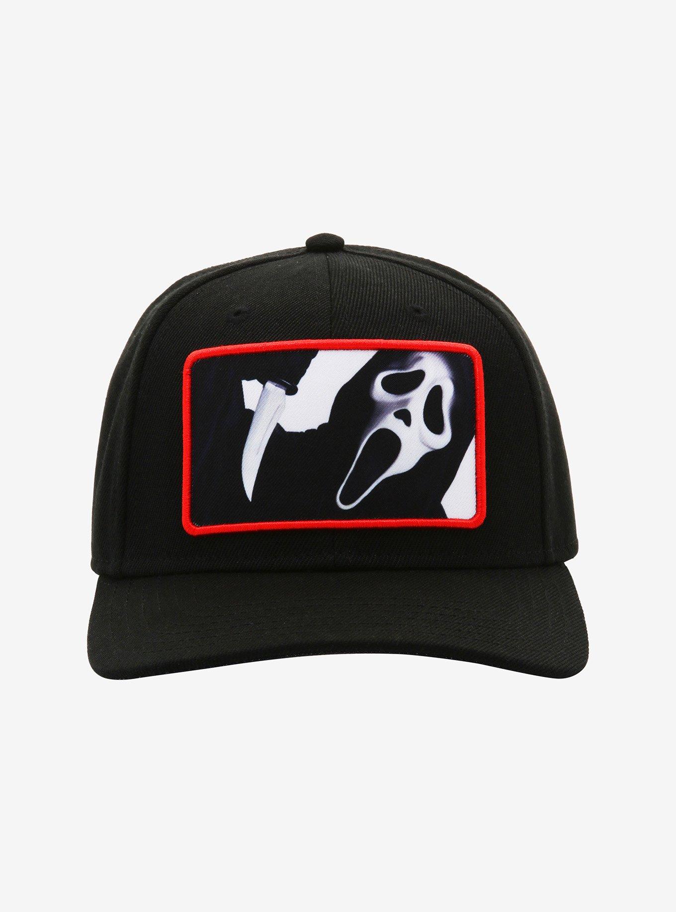 Scream Ghost Face Patch Snapback Hat | Hot Topic