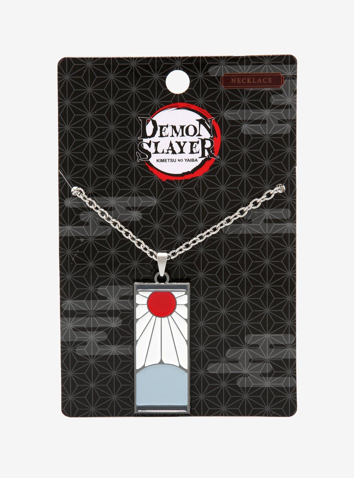 Hot Topic Demon Slayer: Kimetsu No Yaiba Tanjiro Hanafuda Necklace ...