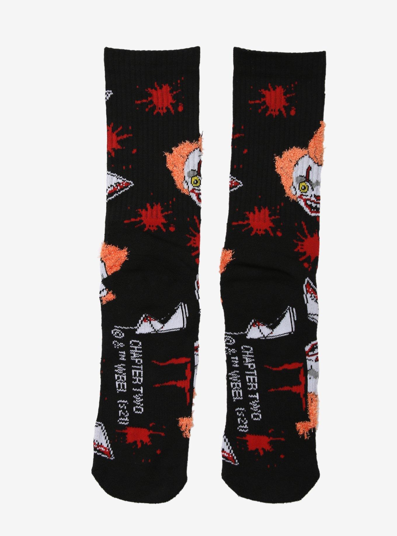 IT Chapter Two Pennywise Crew Socks | Hot Topic