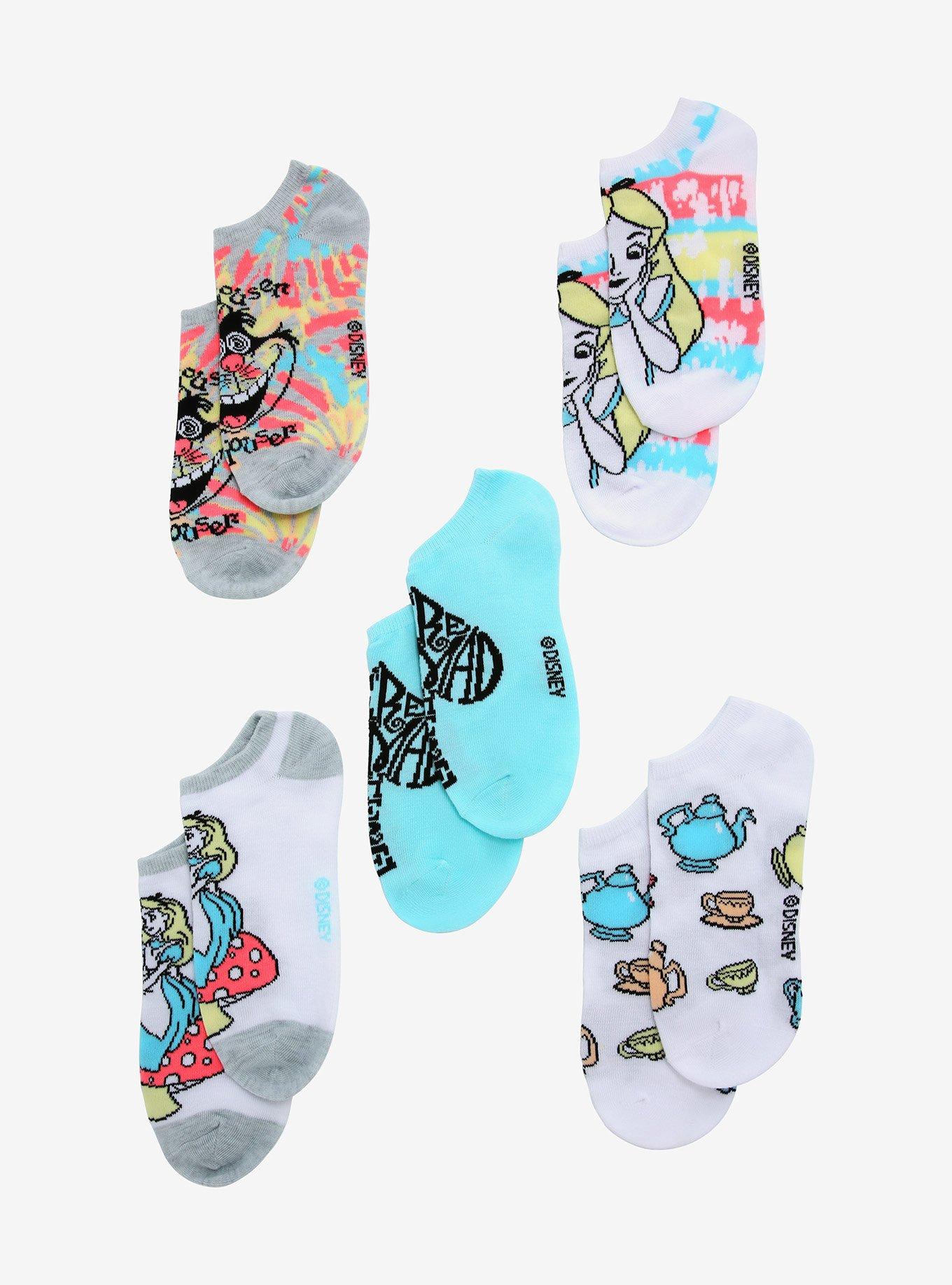 Disney Alice in Wonderland Pastel Icons Ankle Socks Set | BoxLunch