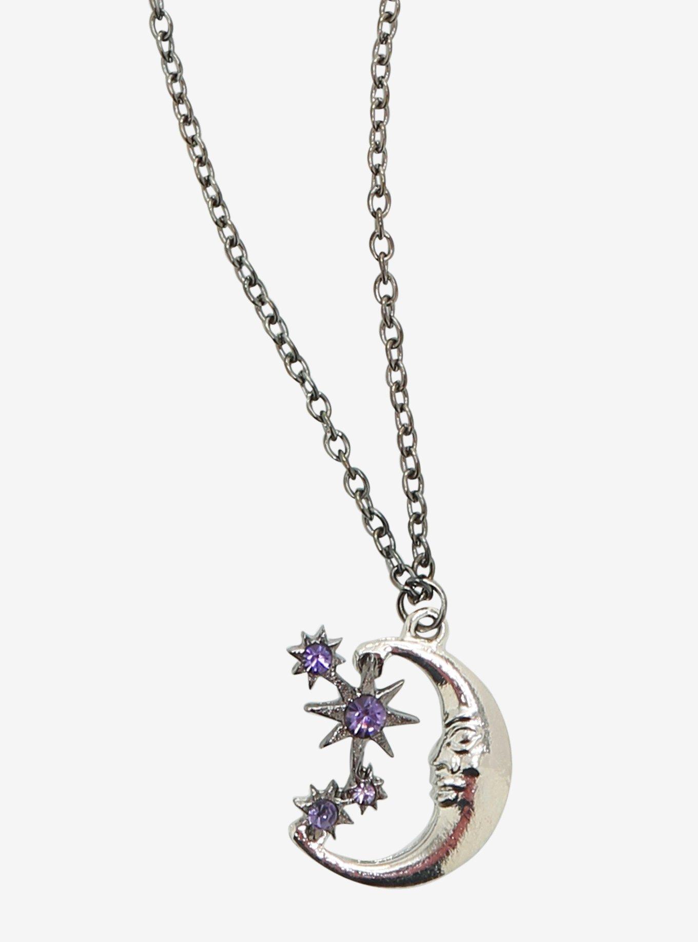 Moon Embroidered Necklace Set | Hot Topic