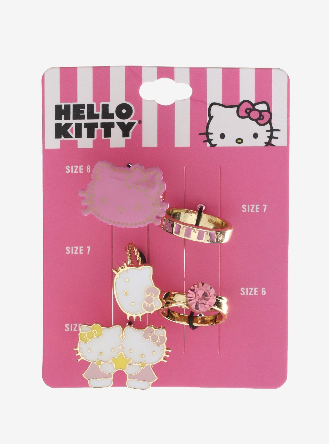 Hello Kitty Character Gold Tone Ring Set | Hot Topic
