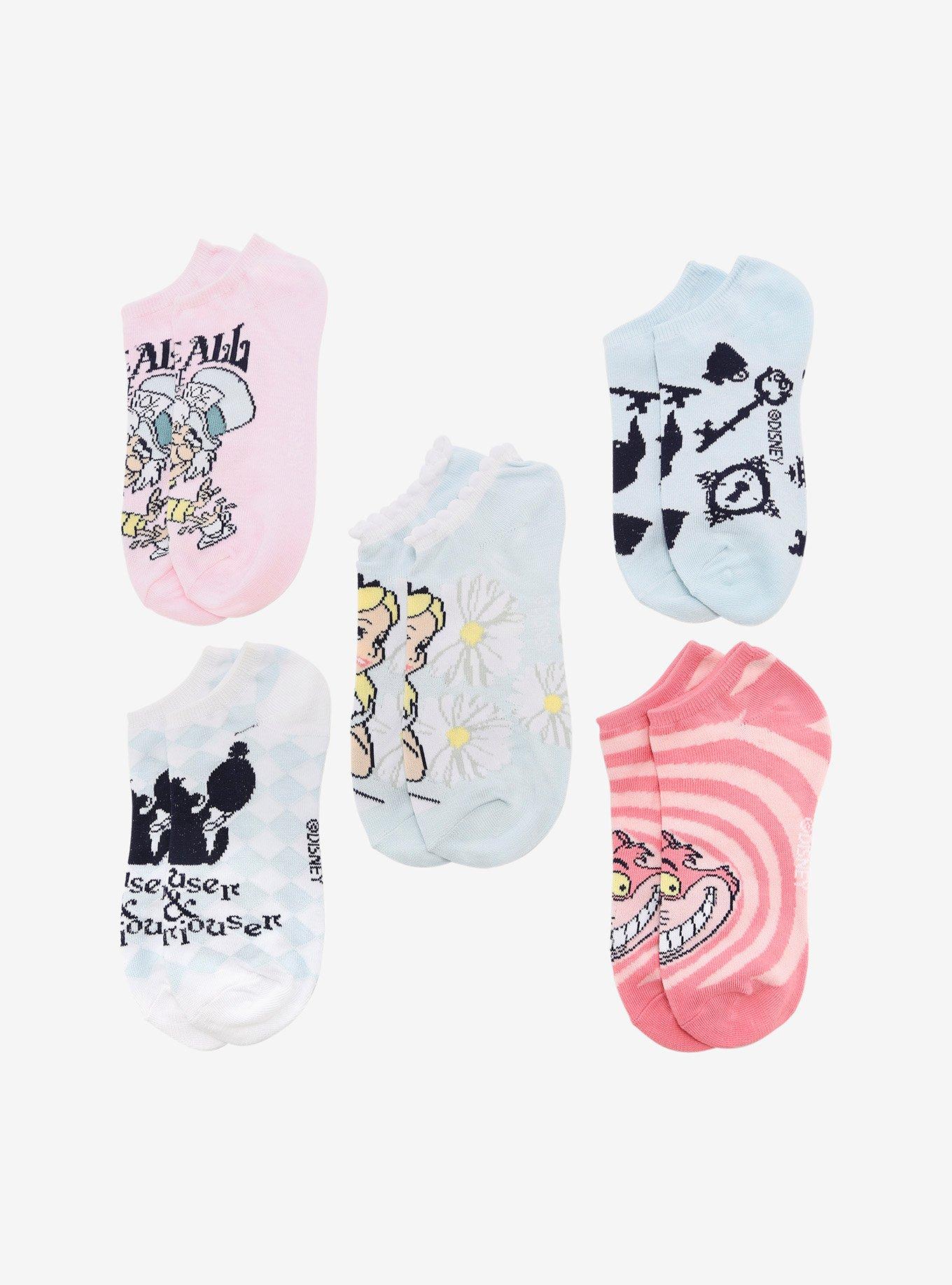 Disney Alice in Wonderland Pastel Characters Sock Set | BoxLunch