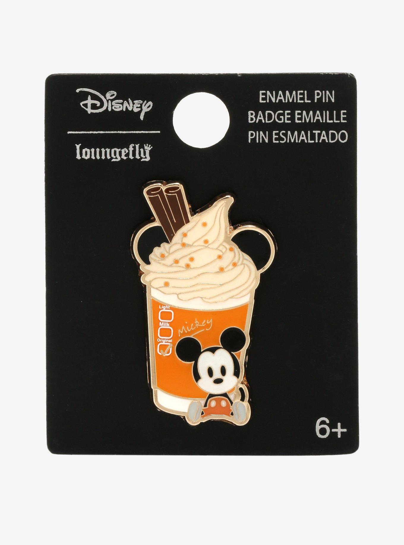 Loungefly Disney Mickey Mouse Pumpkin Spice Drink Enamel Pin - BoxLunch ...