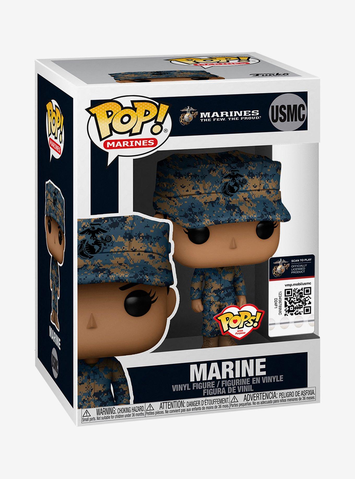 Funko Pop! U.S. Marine Corps Marine Female Vinyl Figure (Version B ...