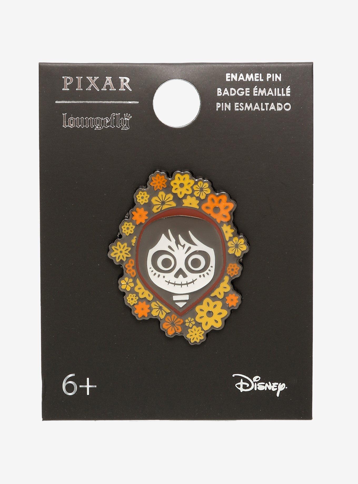 Loungefly Disney Pixar Coco Miguel Marigold Frame Enamel Pin - BoxLunch ...