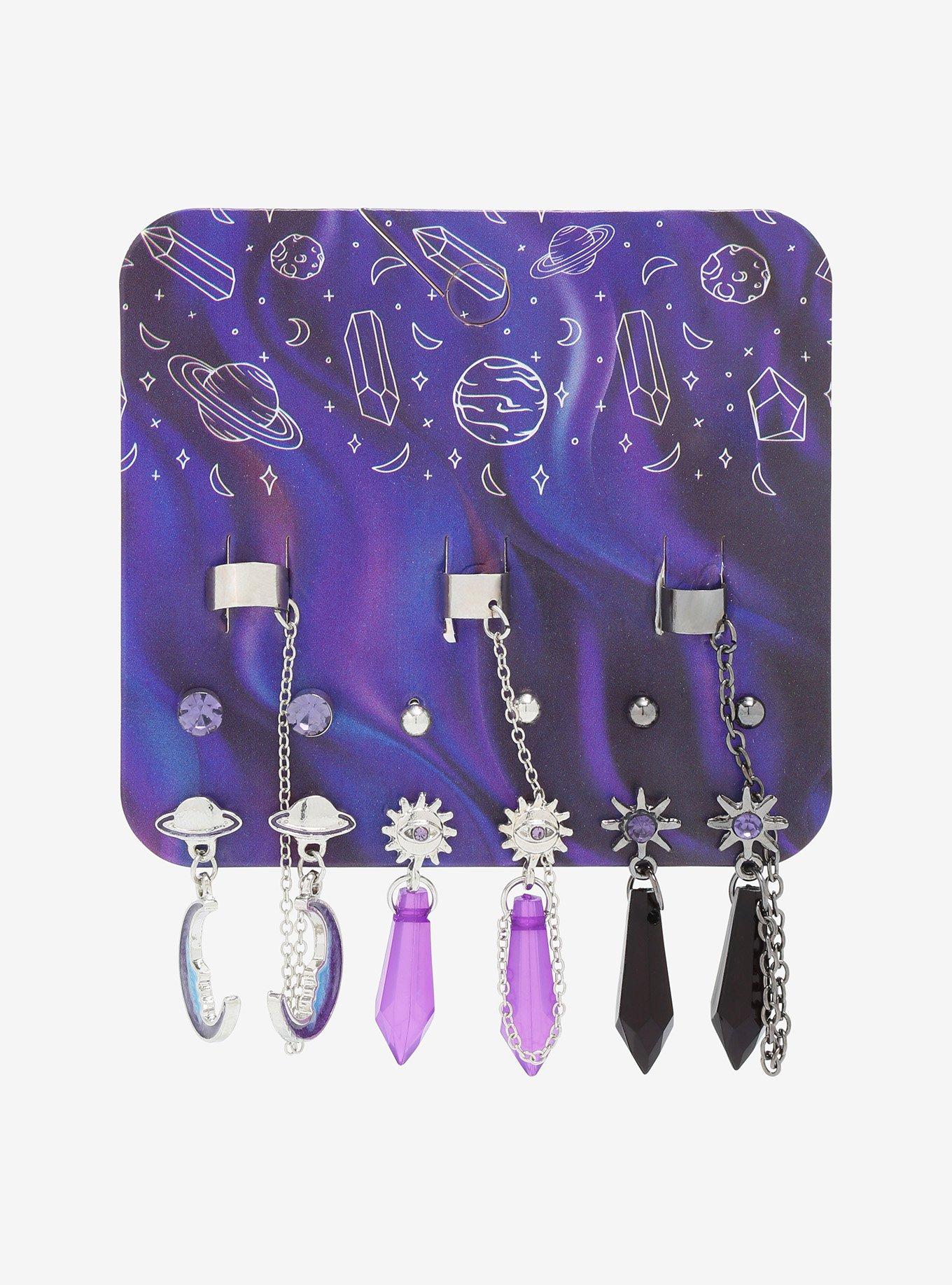 Celestial Anodized Cuff Earring Set | Hot Topic