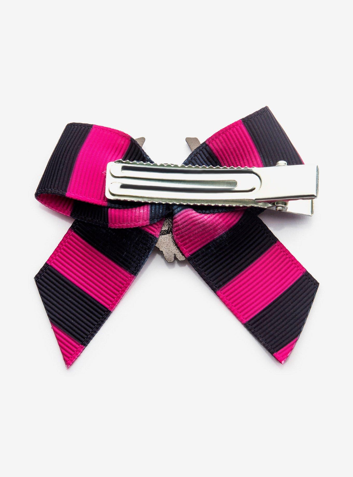 Invader Zim GIR Pink Stripe Hair Bow | Hot Topic
