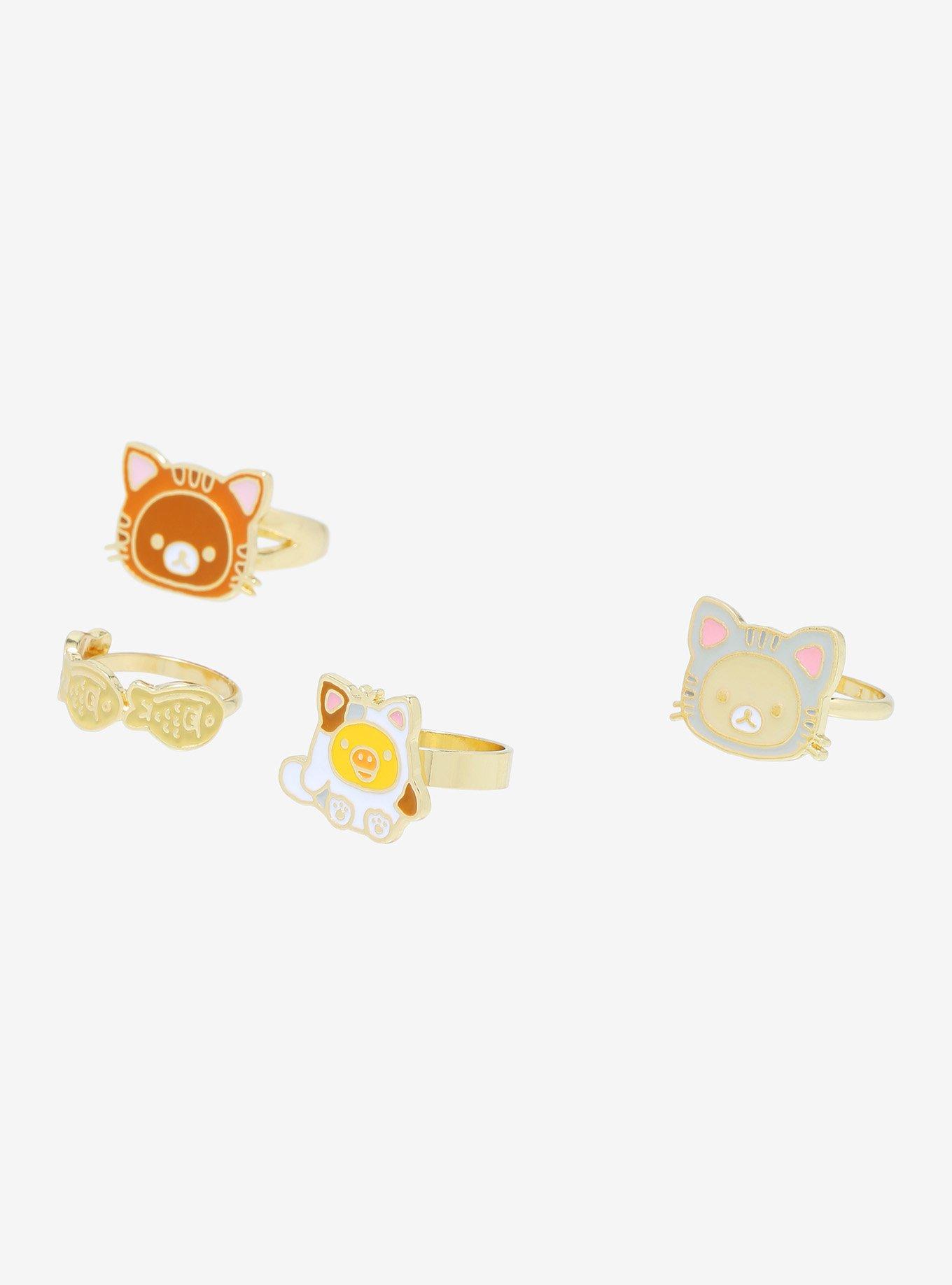 Rilakkuma Cats Ring Set | Hot Topic