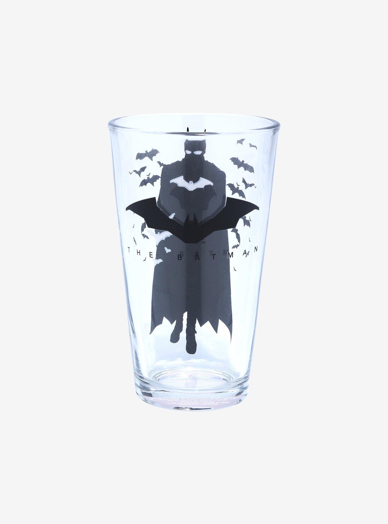 DC Comics The Batman Silhouette & Logo Pint Glass - BoxLunch Exclusive ...