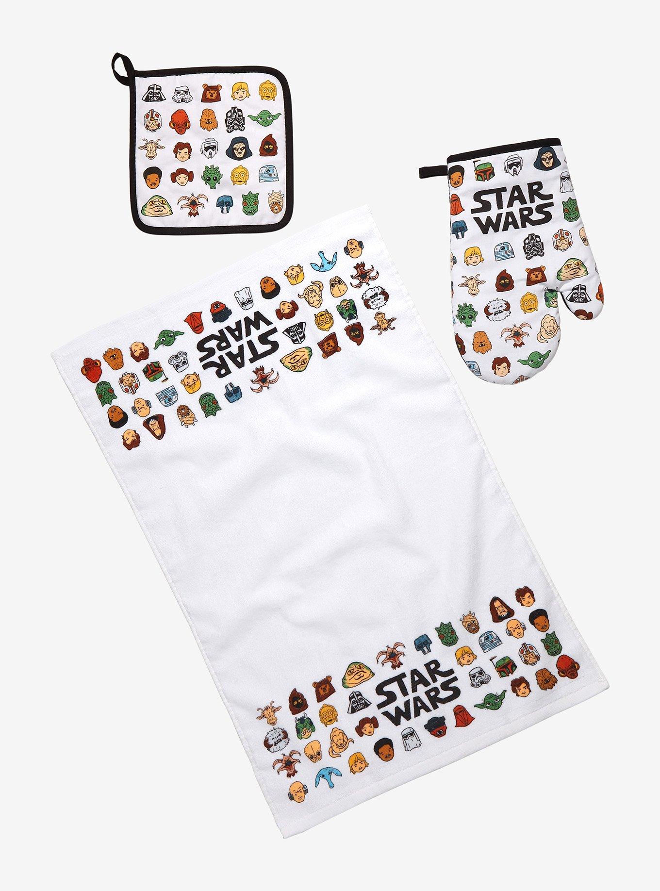 Star Wars Characters Allover Print Kitchen Set - BoxLunch Exclusive ...