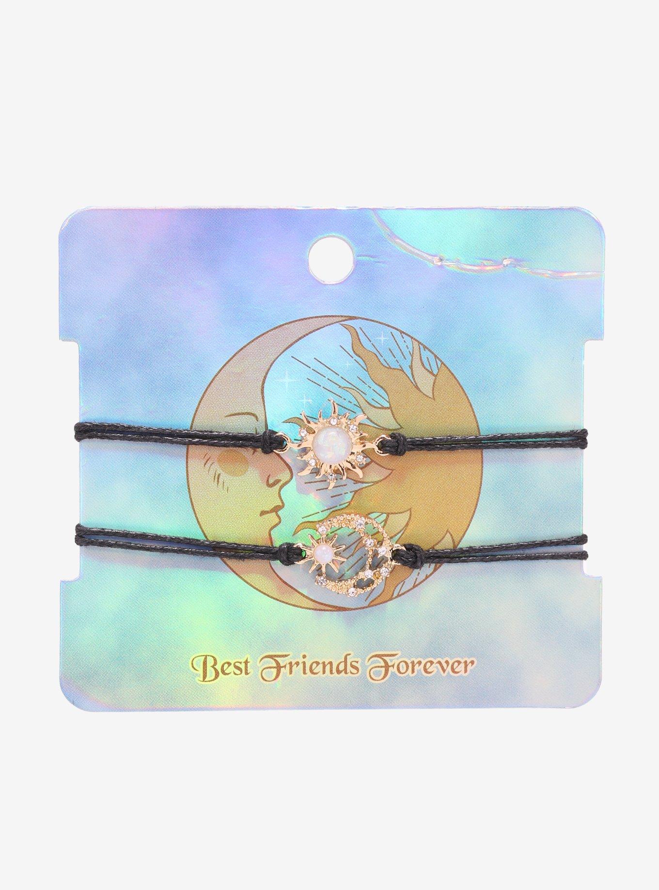 Sun & Moon Opalescent Best Friend Cord Bracelet Set | Hot Topic