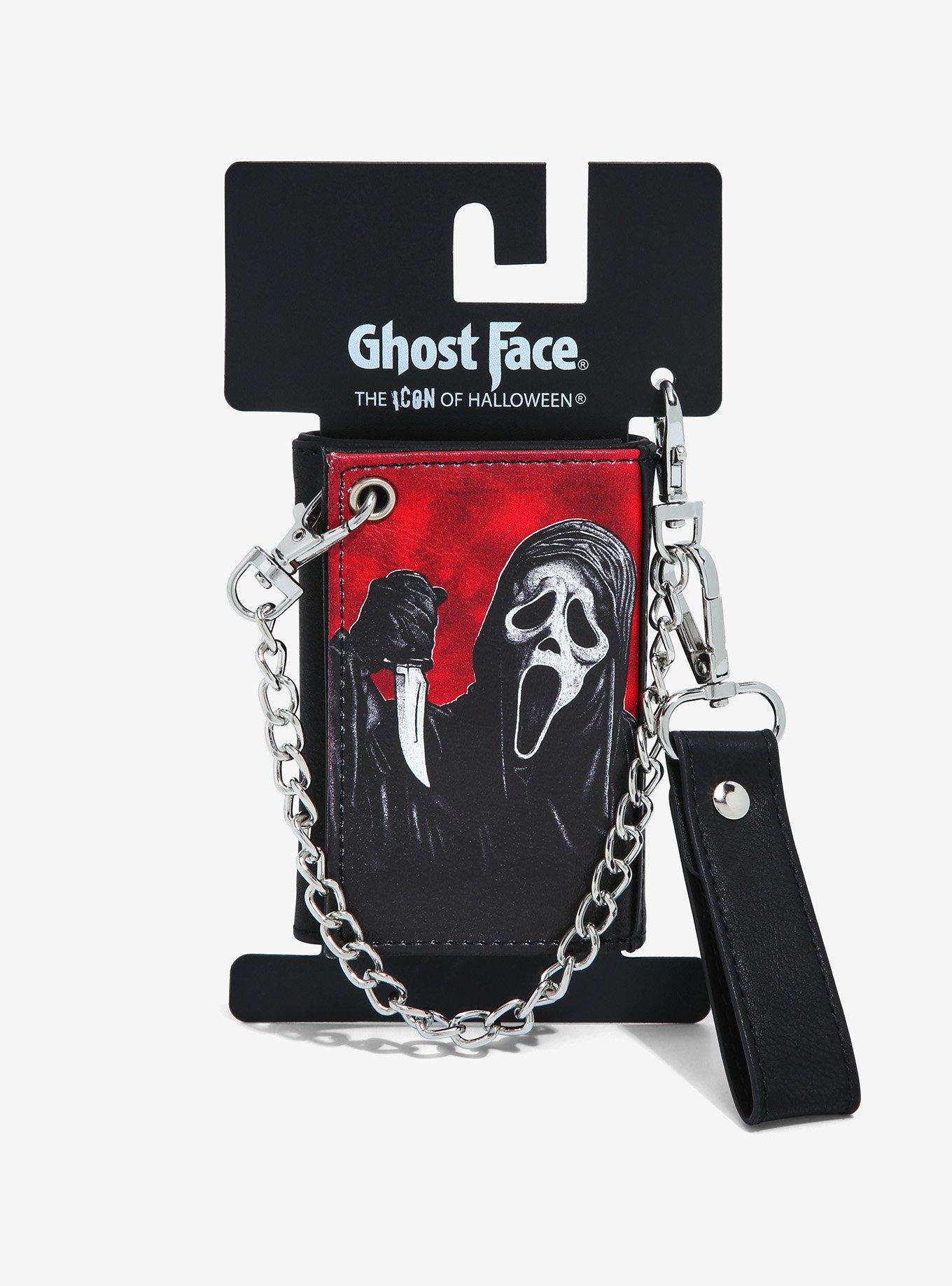Scream Ghost Face Trifold Chain Wallet | Hot Topic