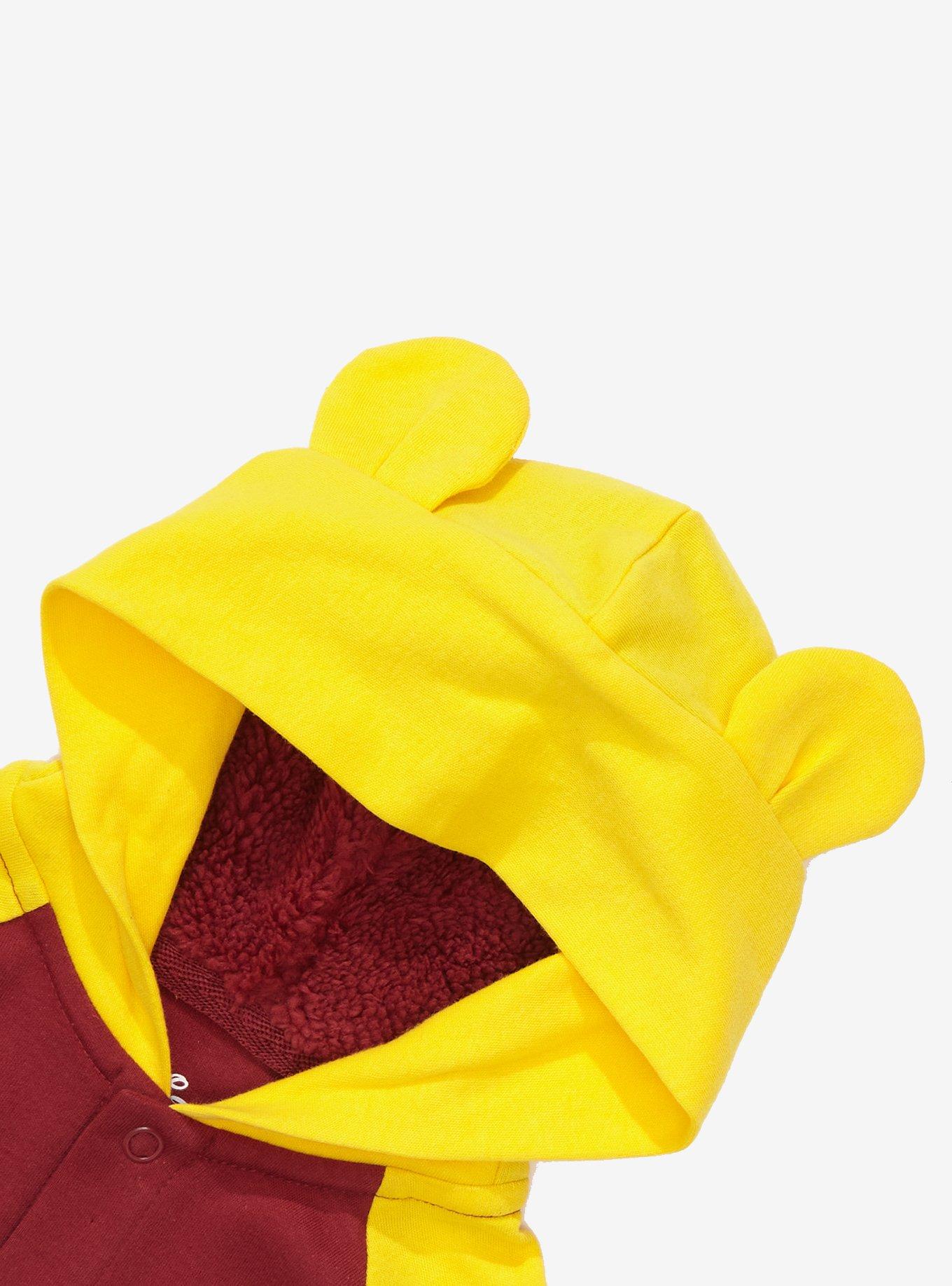 Disney Winnie the Pooh Eared Hood Full-Body Infant One-Piece | BoxLunch