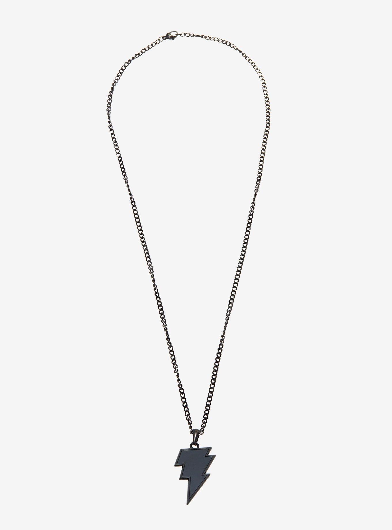 DC Comics Black Adam Lightning Bolt Necklace | Hot Topic