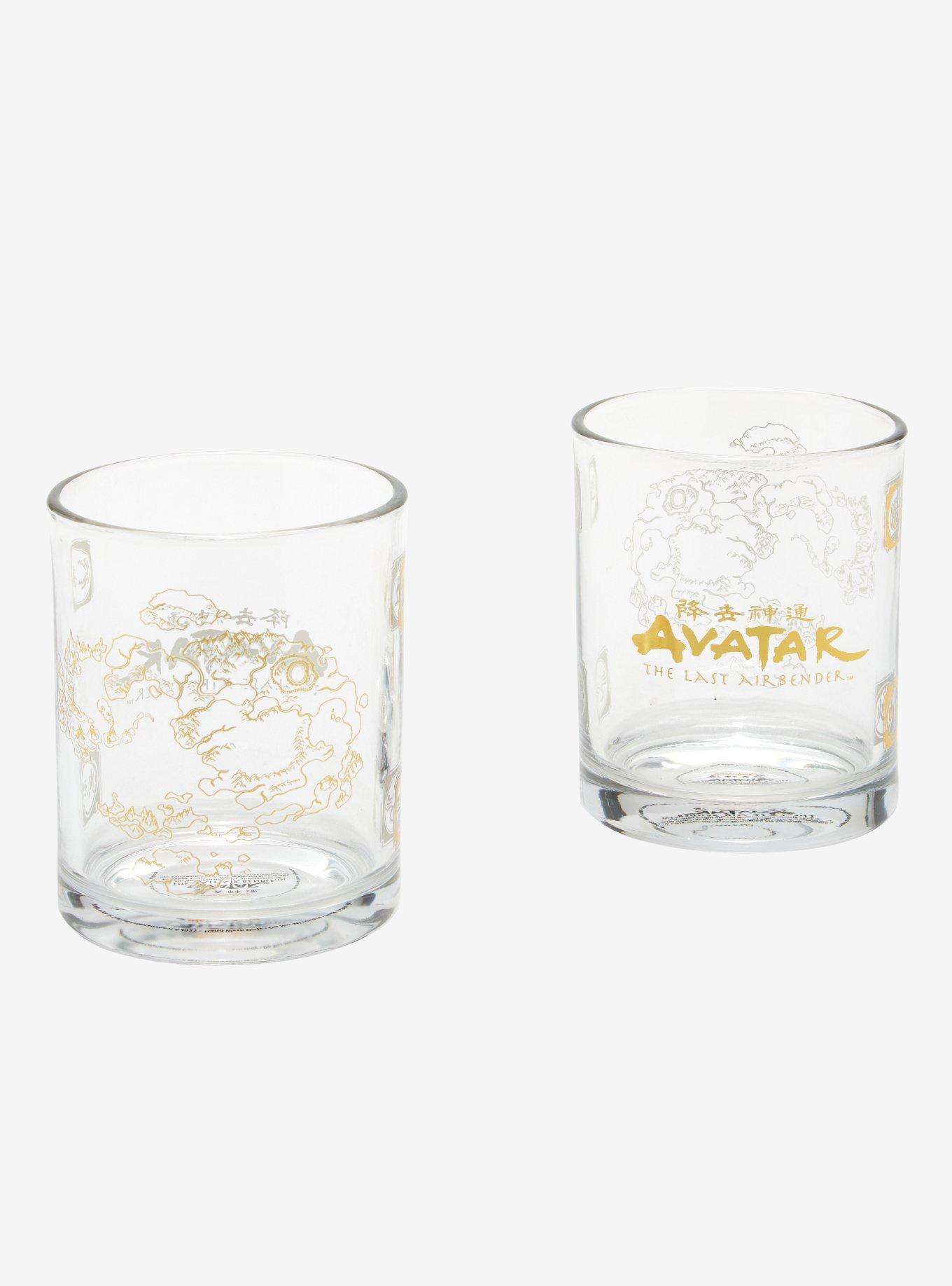 Avatar: The Last Airbender World Map Glass Cup Set | Hot Topic