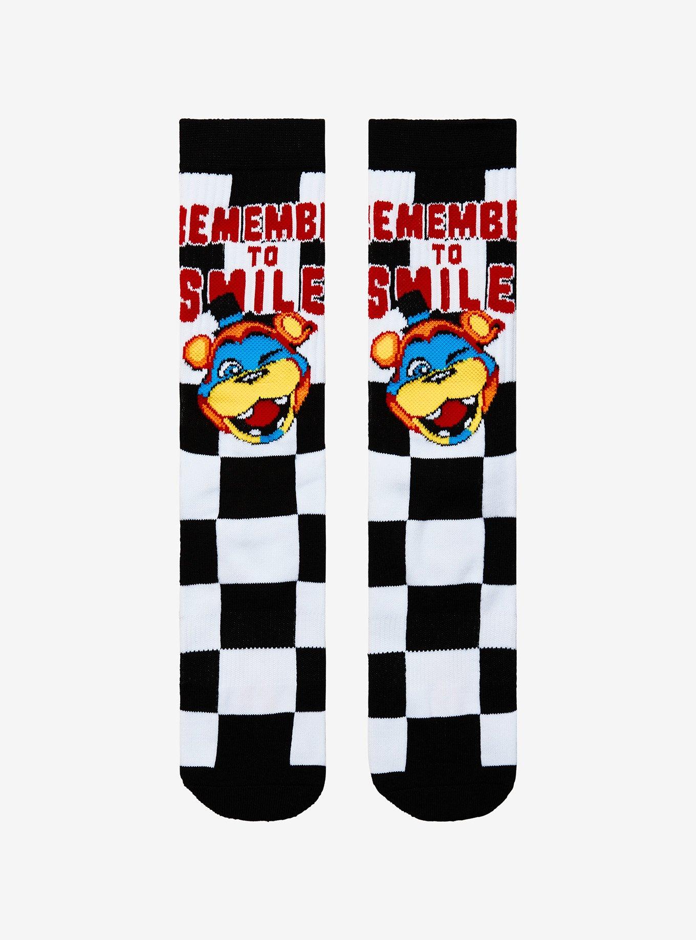 Five Nights At Freddy's: Security Breach Checker Crew Socks | Hot Topic