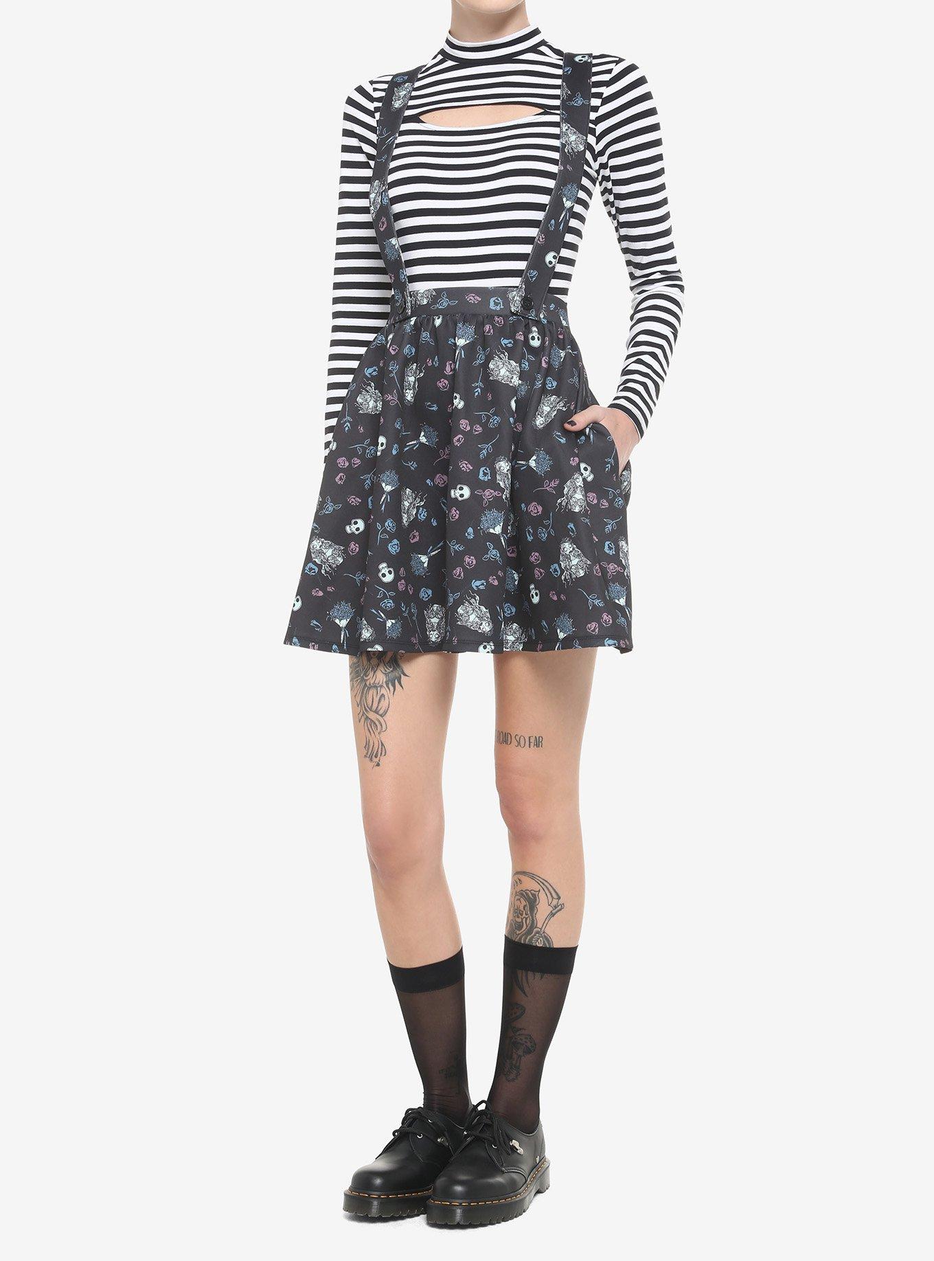 Corpse Bride Icon Suspender Skirt | Hot Topic