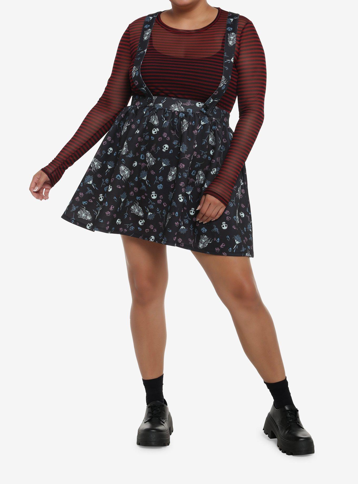 Corpse Bride Icon Suspender Skirt Plus Size | Hot Topic