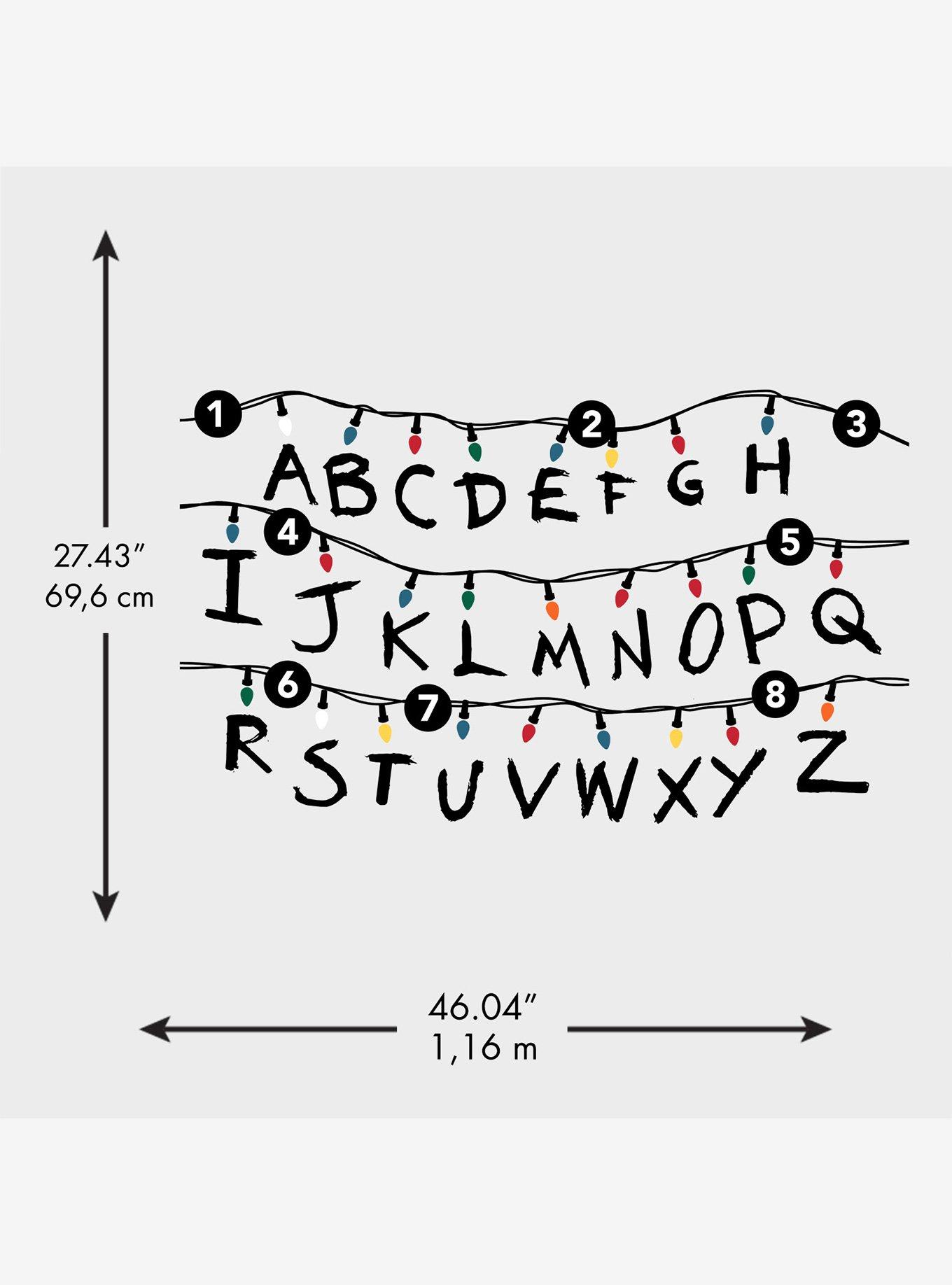 Stranger Things Christmas Light Peel & Stick Giant Wall Decals | BoxLunch