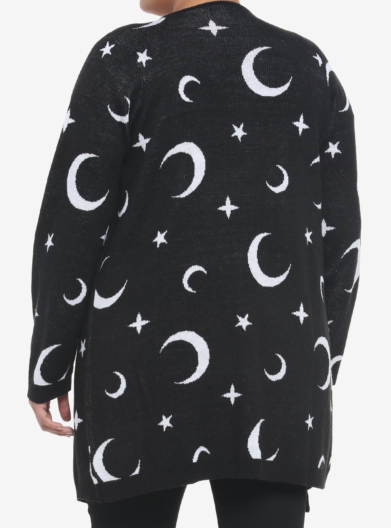 Moons & Stars Girls Open Cardigan Plus Size | Hot Topic