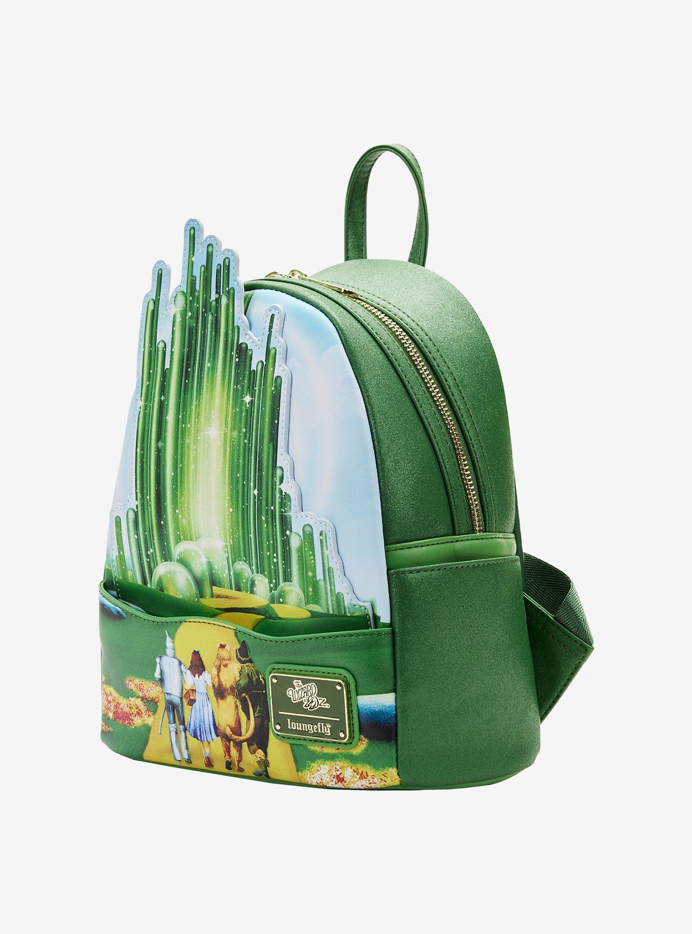 Loungefly The Wizard of Oz Emerald City Glow-in-the-Dark Mini Backpack ...