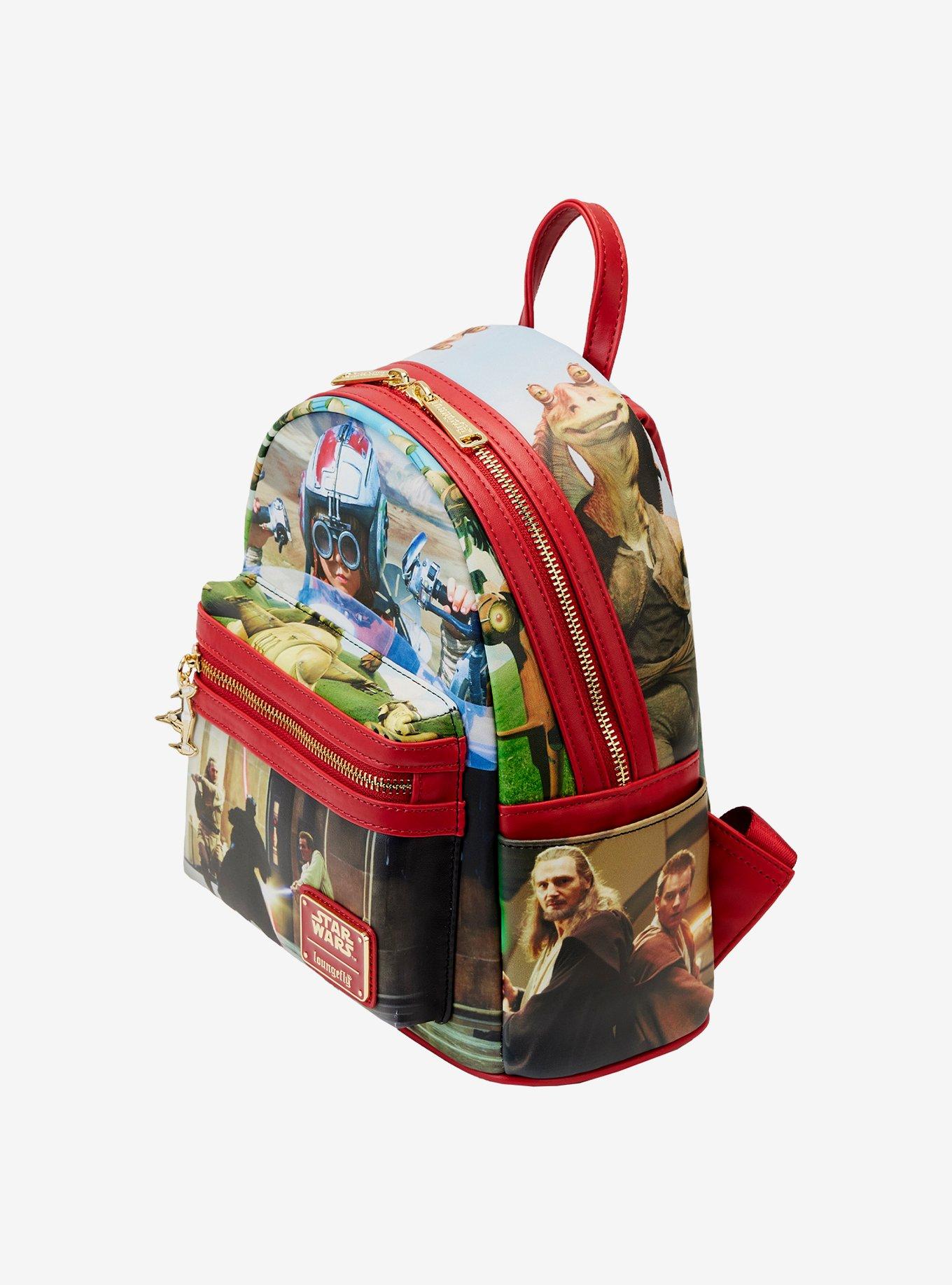 Loungefly Star Wars: Episode 1 The Phantom Menace Scenes Mini Backpack ...