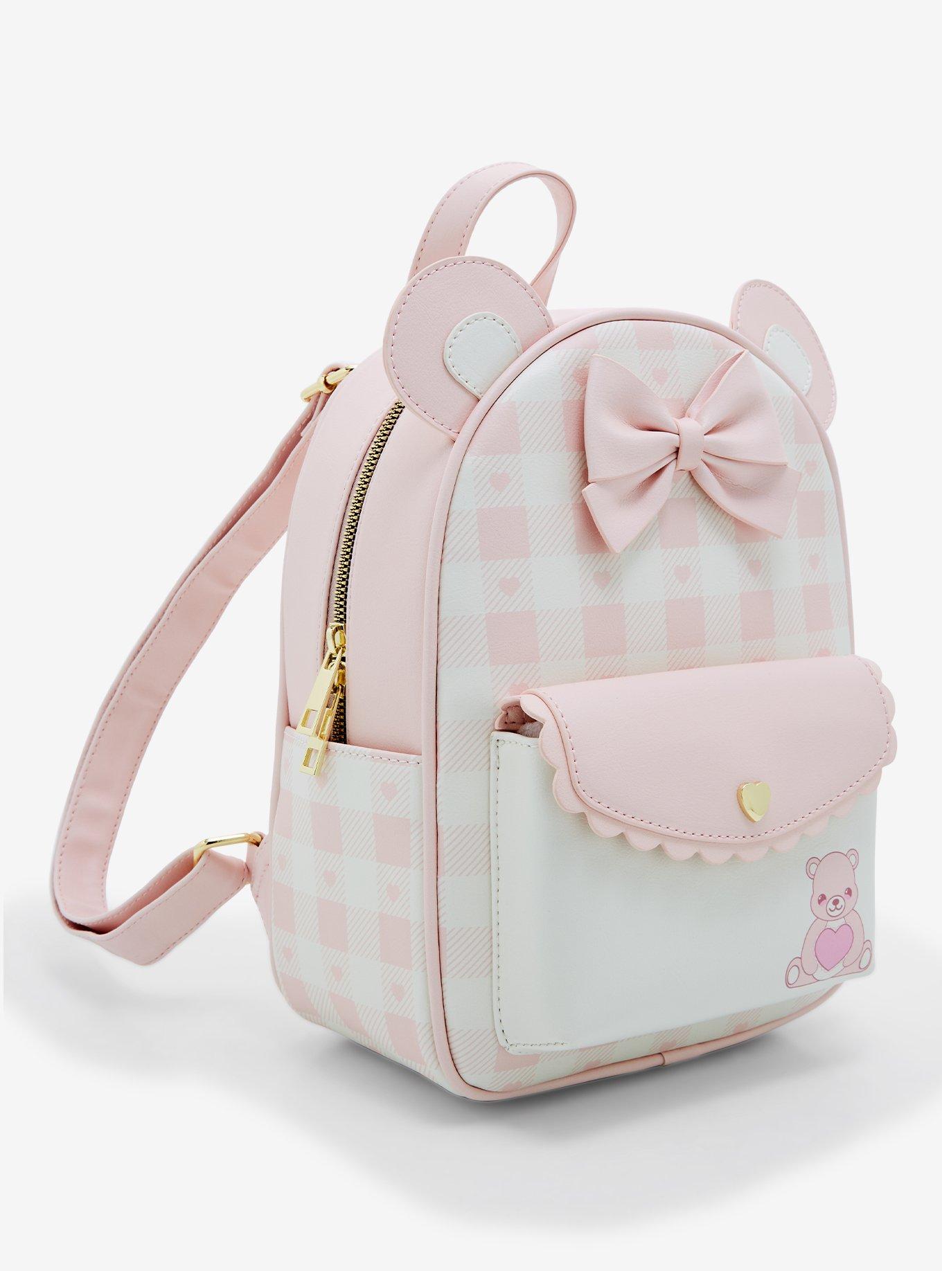 Pink Gingham Bear Mini Backpack | Hot Topic