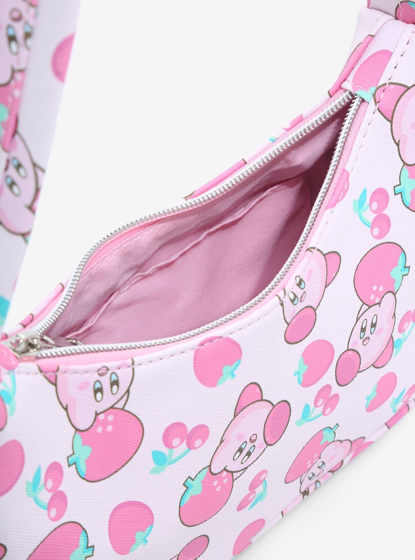 Kirby Pink Fruit Baguette Bag | Hot Topic