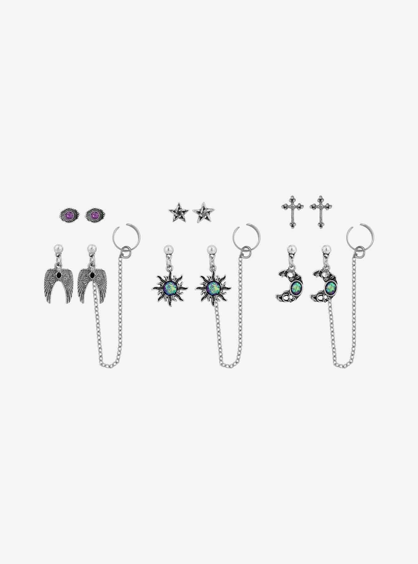 Angel Wings Celestial Cuff Earring Set | Hot Topic