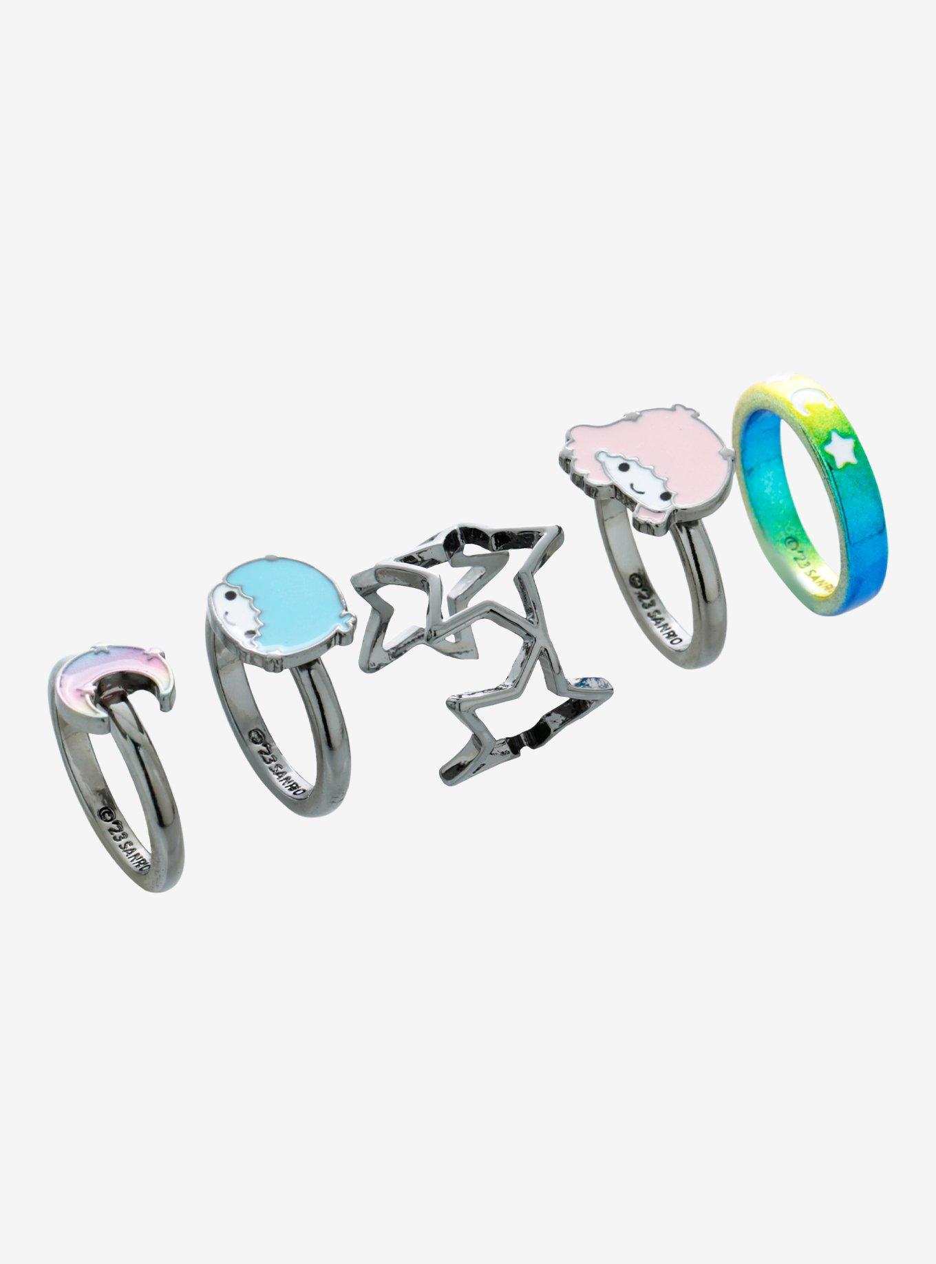 Little Twin Stars Celestial Ring Set | Hot Topic