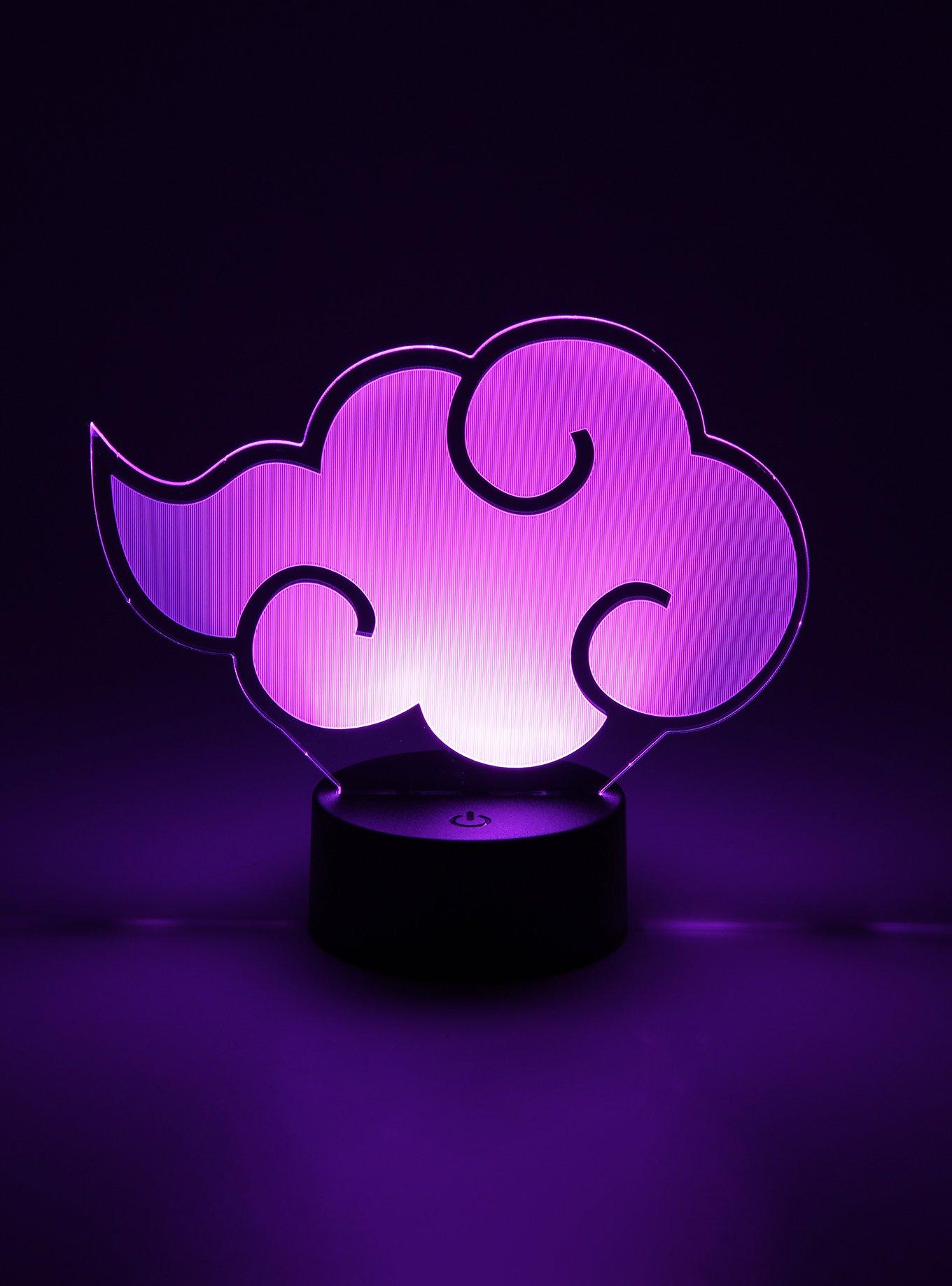 Otaku Lamps Naruto Shippuden Akatsuki Cloud Acrylic Lamp | Hot Topic