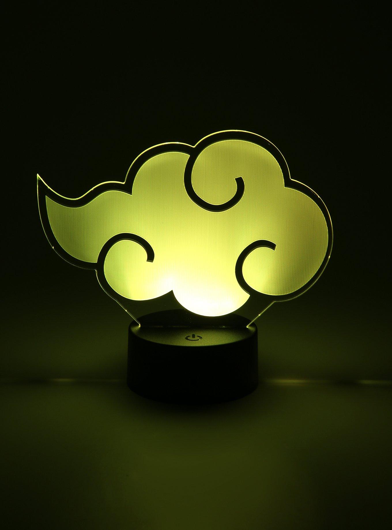 Otaku Lamps Naruto Shippuden Akatsuki Cloud Acrylic Lamp | Hot Topic