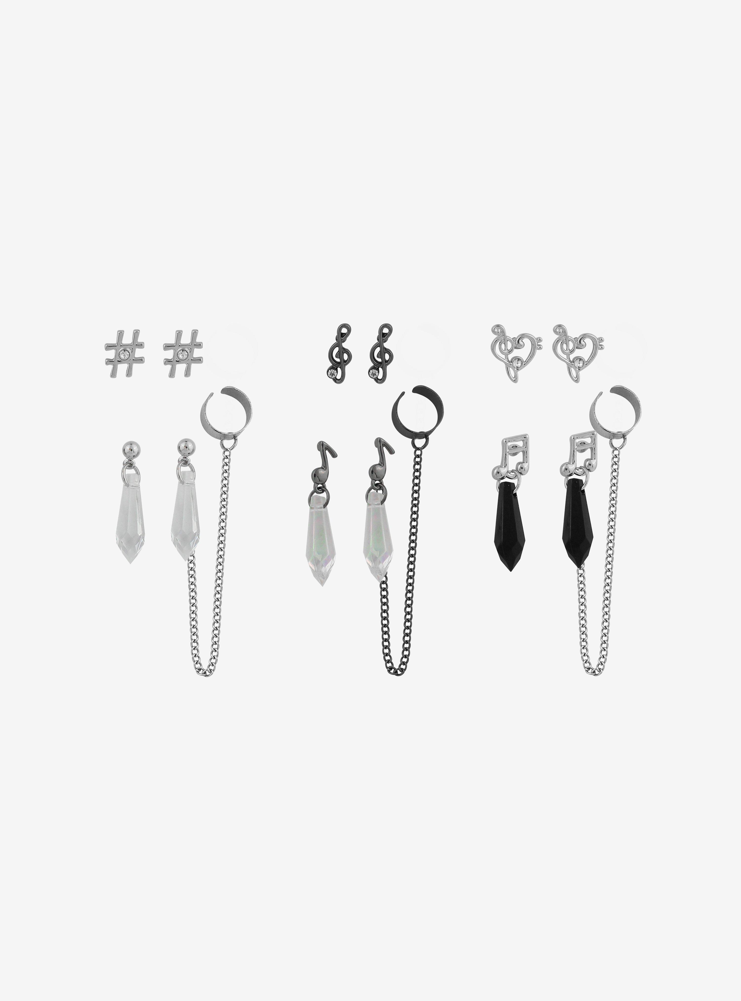 Music Notes Earring Cuff Set | Hot Topic