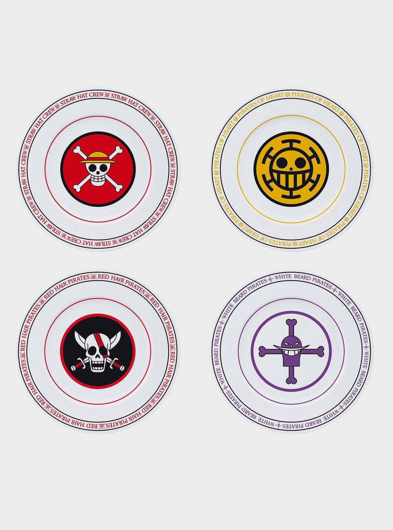One Piece Pirate Emblems Plate Set | Hot Topic