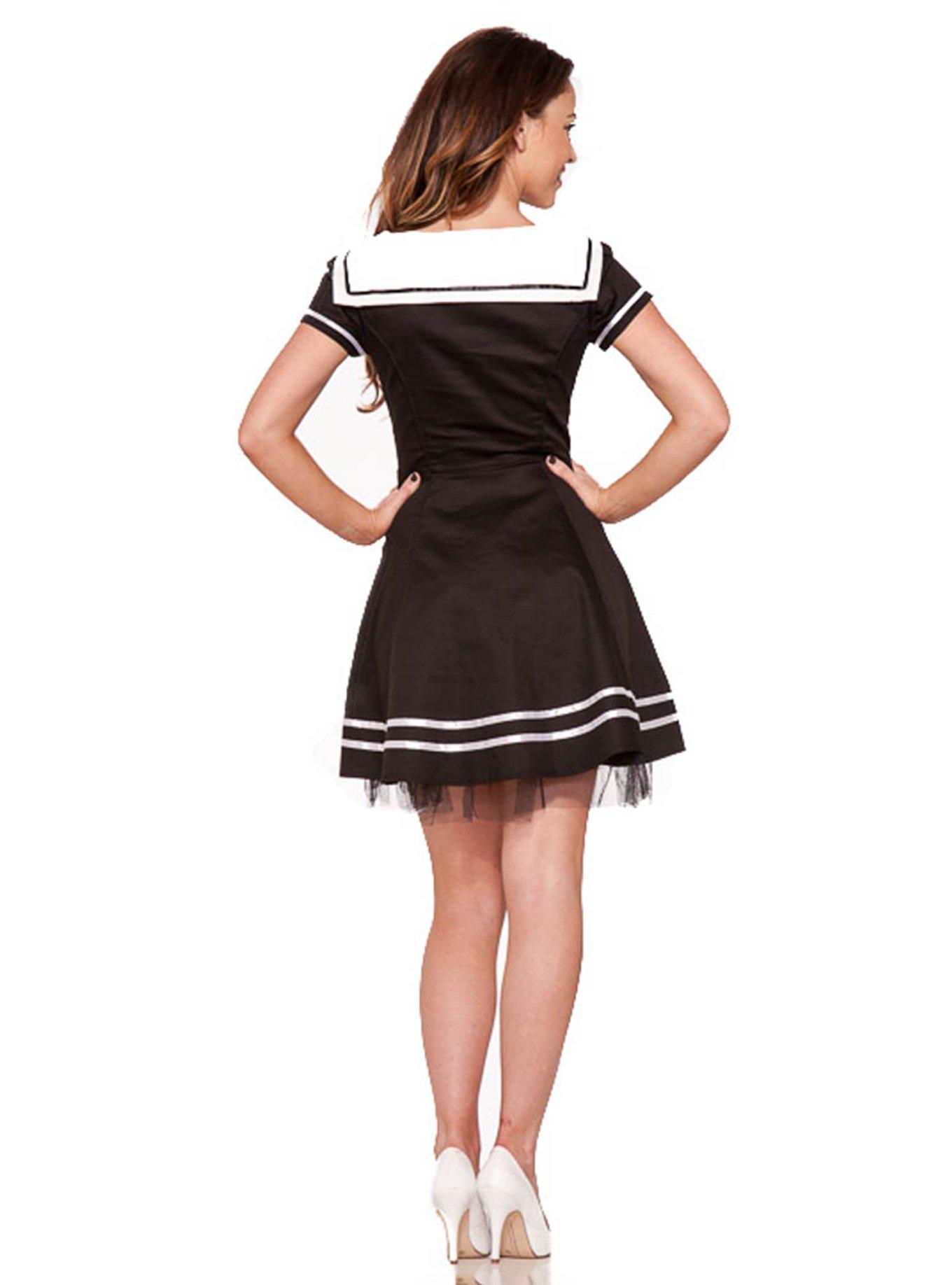 Black Sailor Mini Dress | Hot Topic