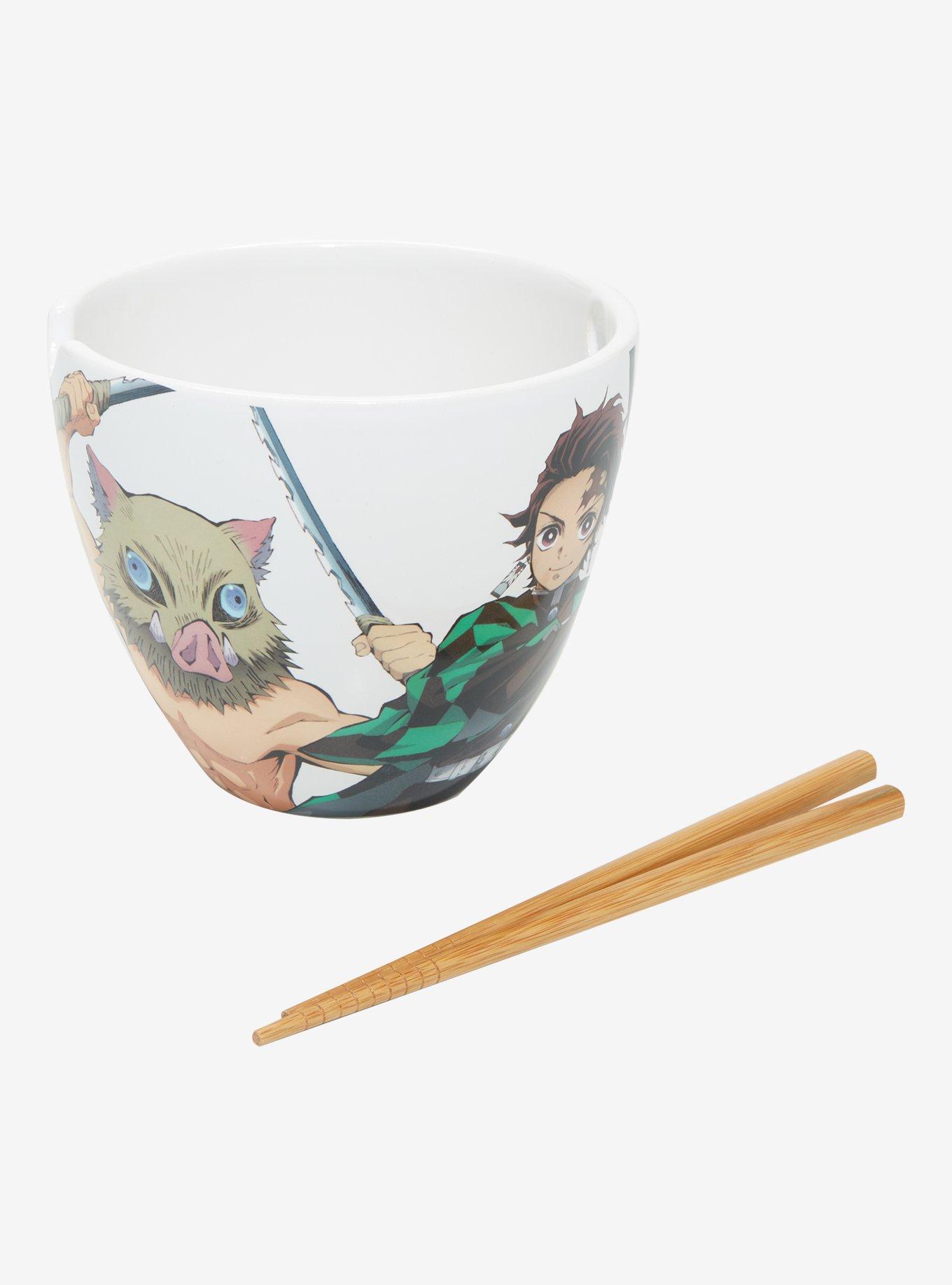 Demon Slayer: Kimetsu No Yaiba Group Ramen Bowl With Chopsticks | Hot Topic