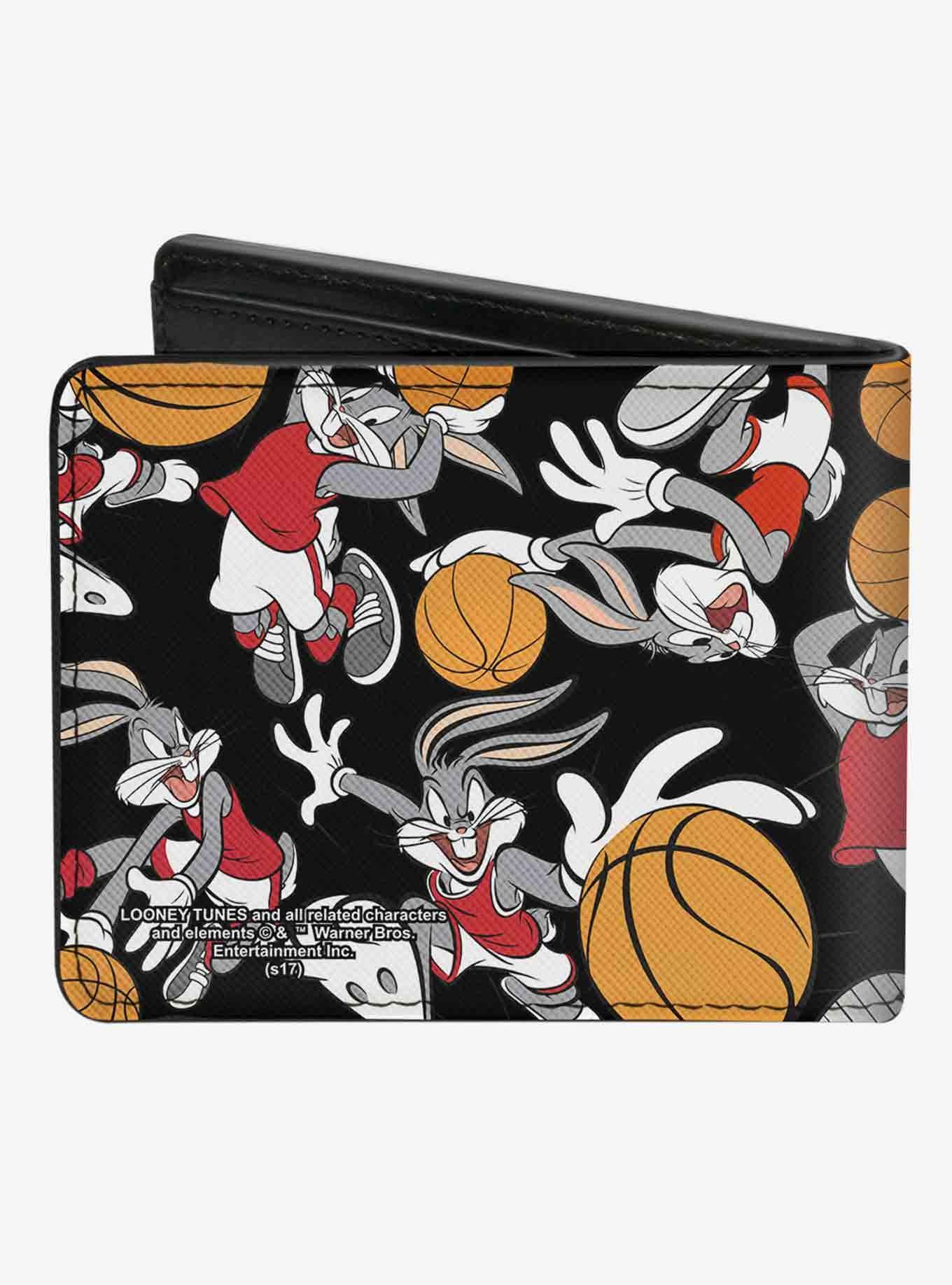 Hot Topic Looney Tunes Bugs Bunny Basketball Poses ScatteBifold Wallet ...