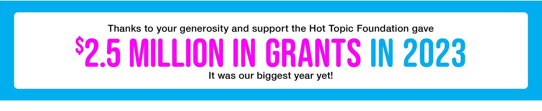 Hot Topic Foundation | Hot Topic