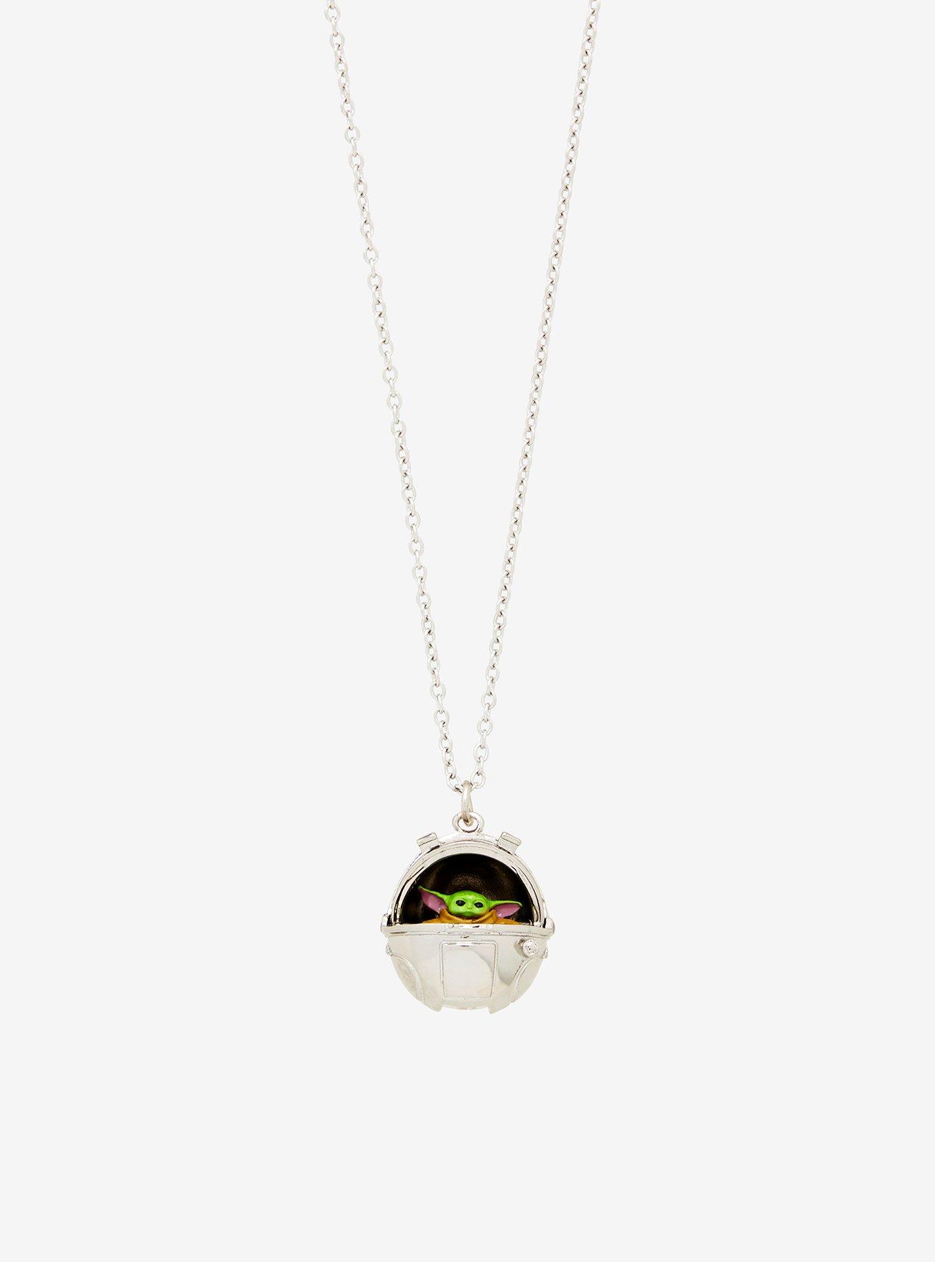 Star Wars The Mandalorian Grogu Pram Charm Necklace - BoxLunch ...