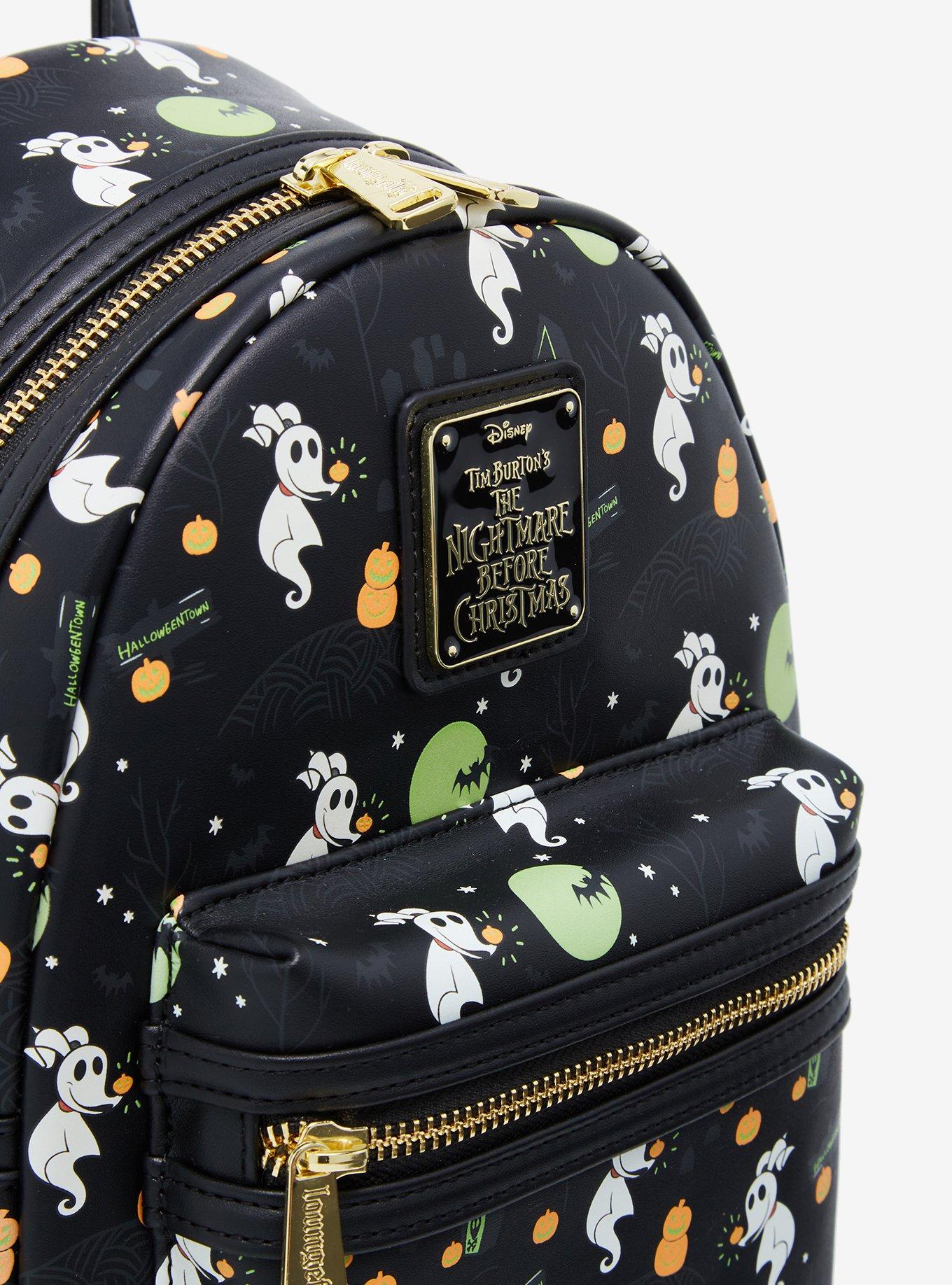 Loungefly Disney The Nightmare Before Christmas Zero Allover Print Glow ...