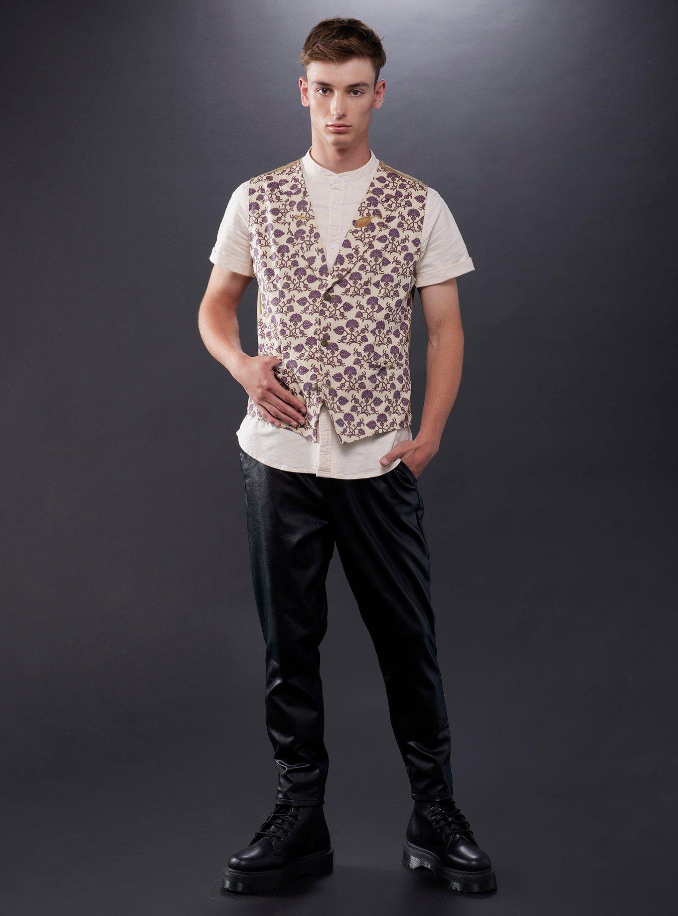 The Witcher Jaskier Floral Button-Up Vest | Her Universe