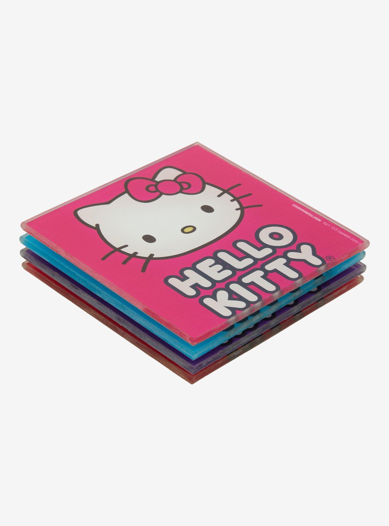 Hello Kitty Color Glass Coaster Set | Hot Topic