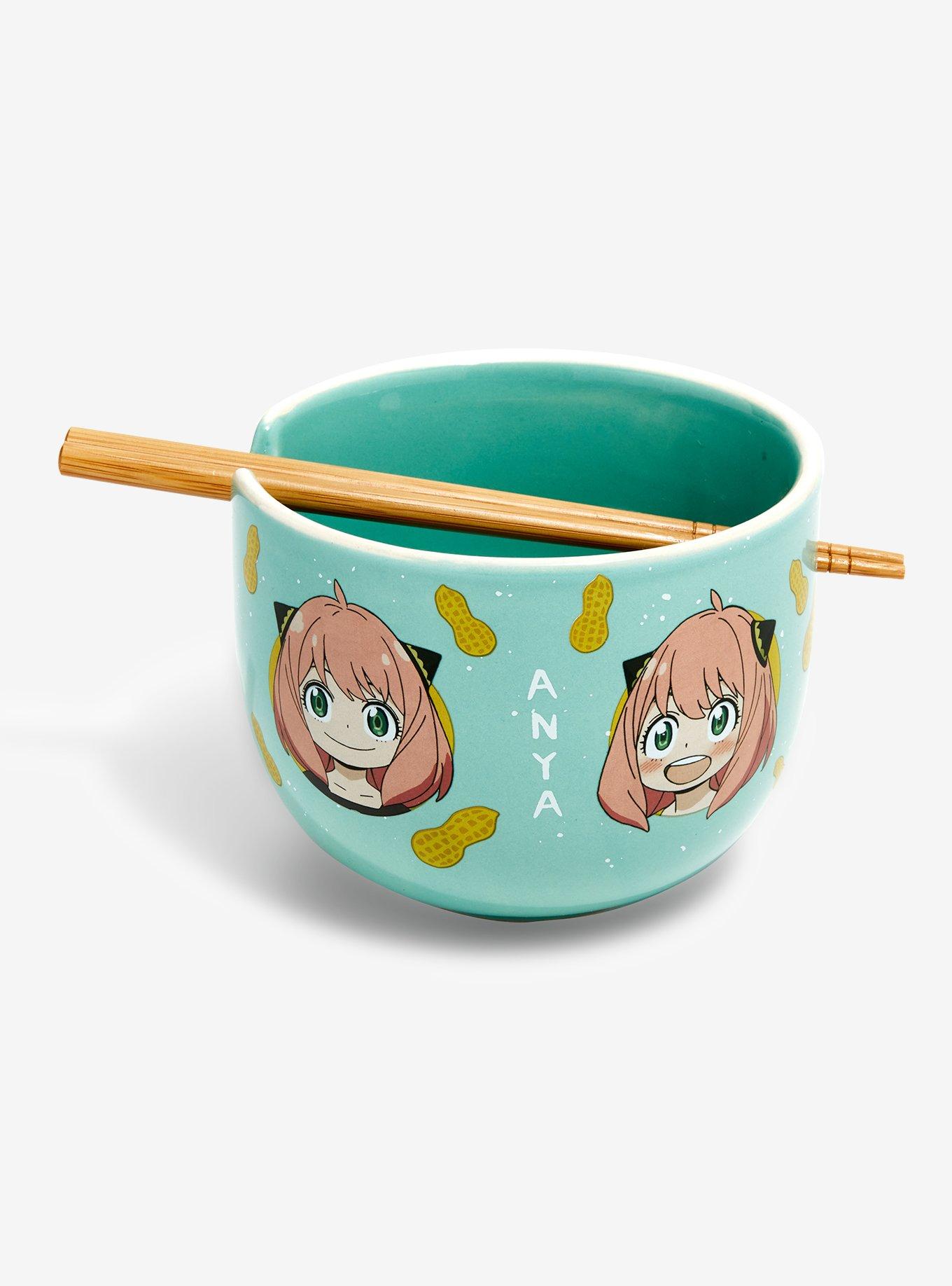 Spy x Family Anya Portraits Ramen Bowl with Chopsticks | BoxLunch