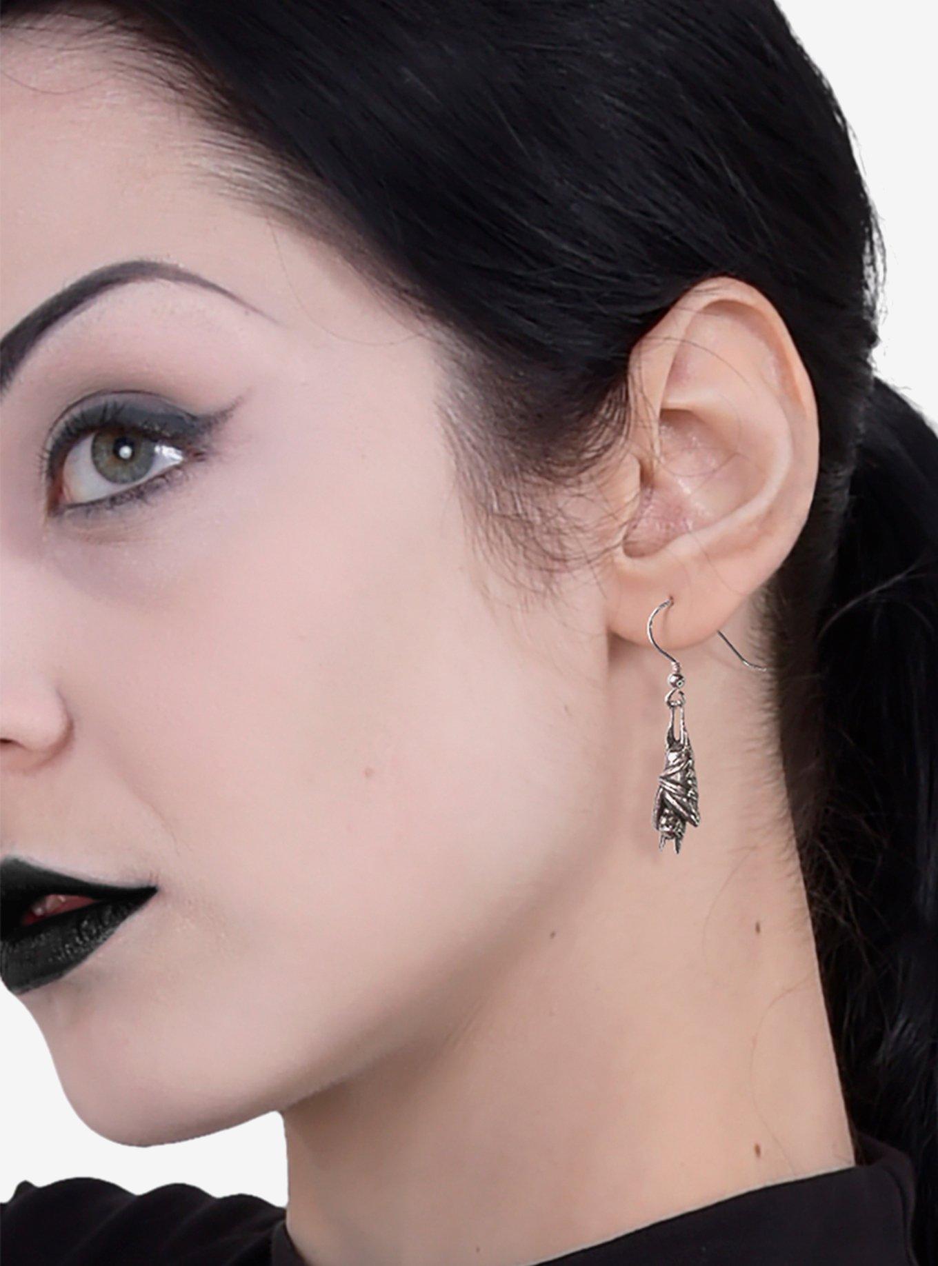 Nightfall Silver Earrings | Hot Topic