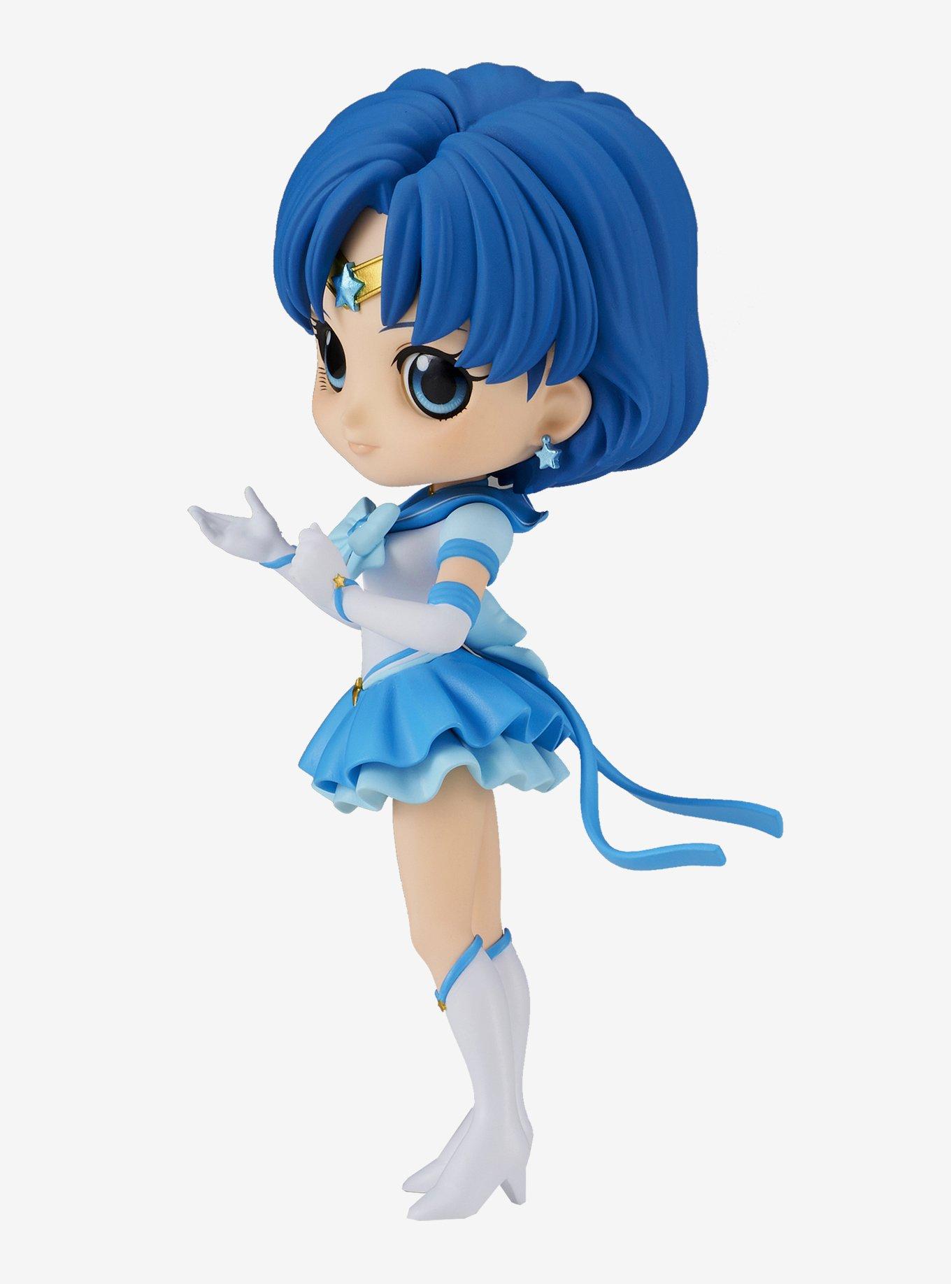 Banpresto Sailor Moon Cosmos Q Posket Eternal Sailor Mercury (Ver. A) Figure | BoxLunch