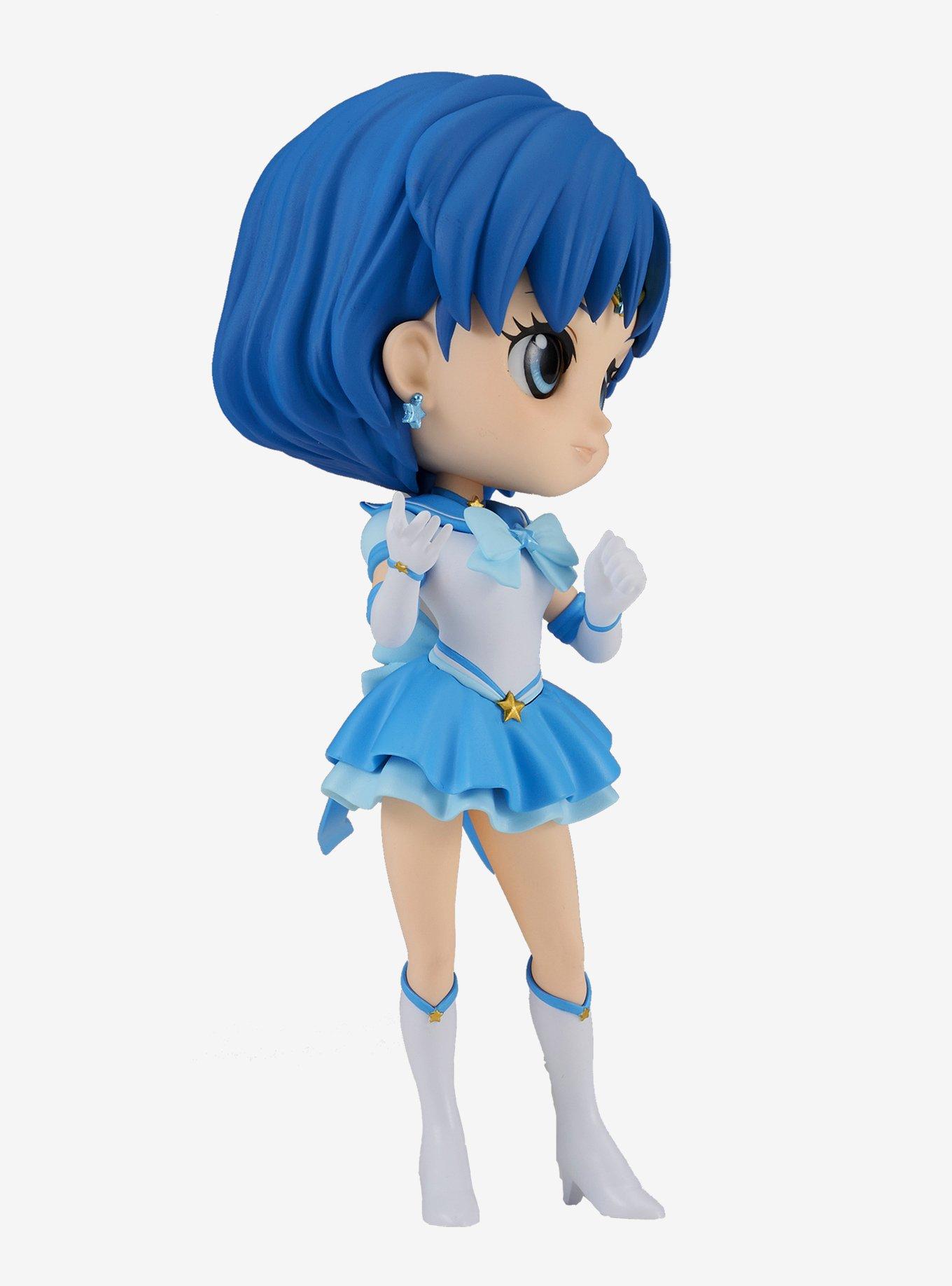 Banpresto Sailor Moon Cosmos Q Posket Eternal Sailor Mercury (Ver. A) Figure | BoxLunch